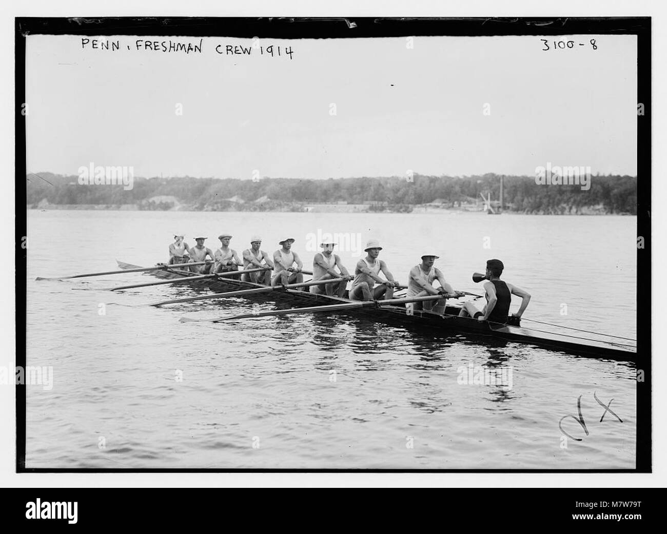 The Penn Fresh Crew team from 1914, showcasing a group of athletes ...