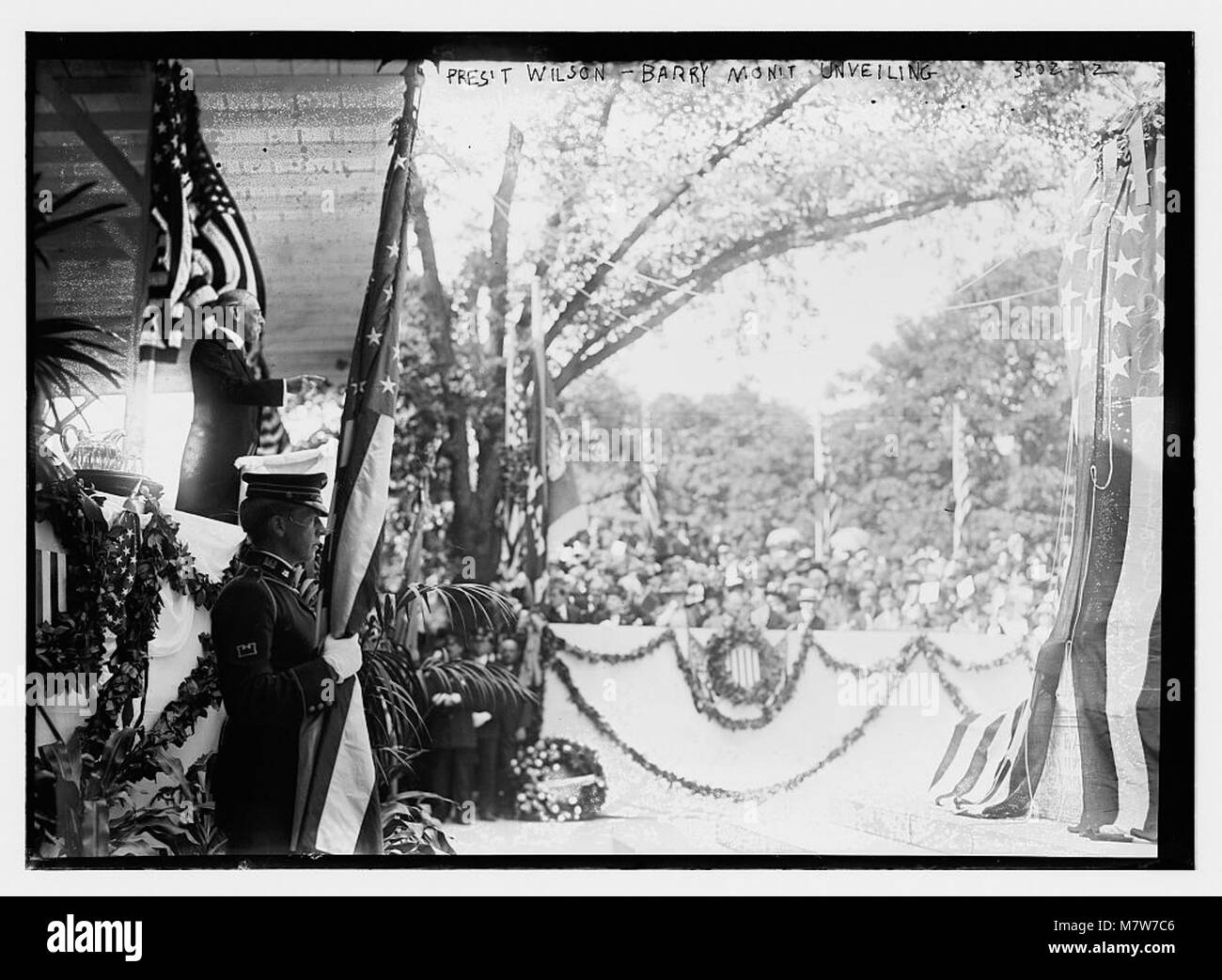 President Wilson unveiling the Barry Monument, commemorating U.S ...