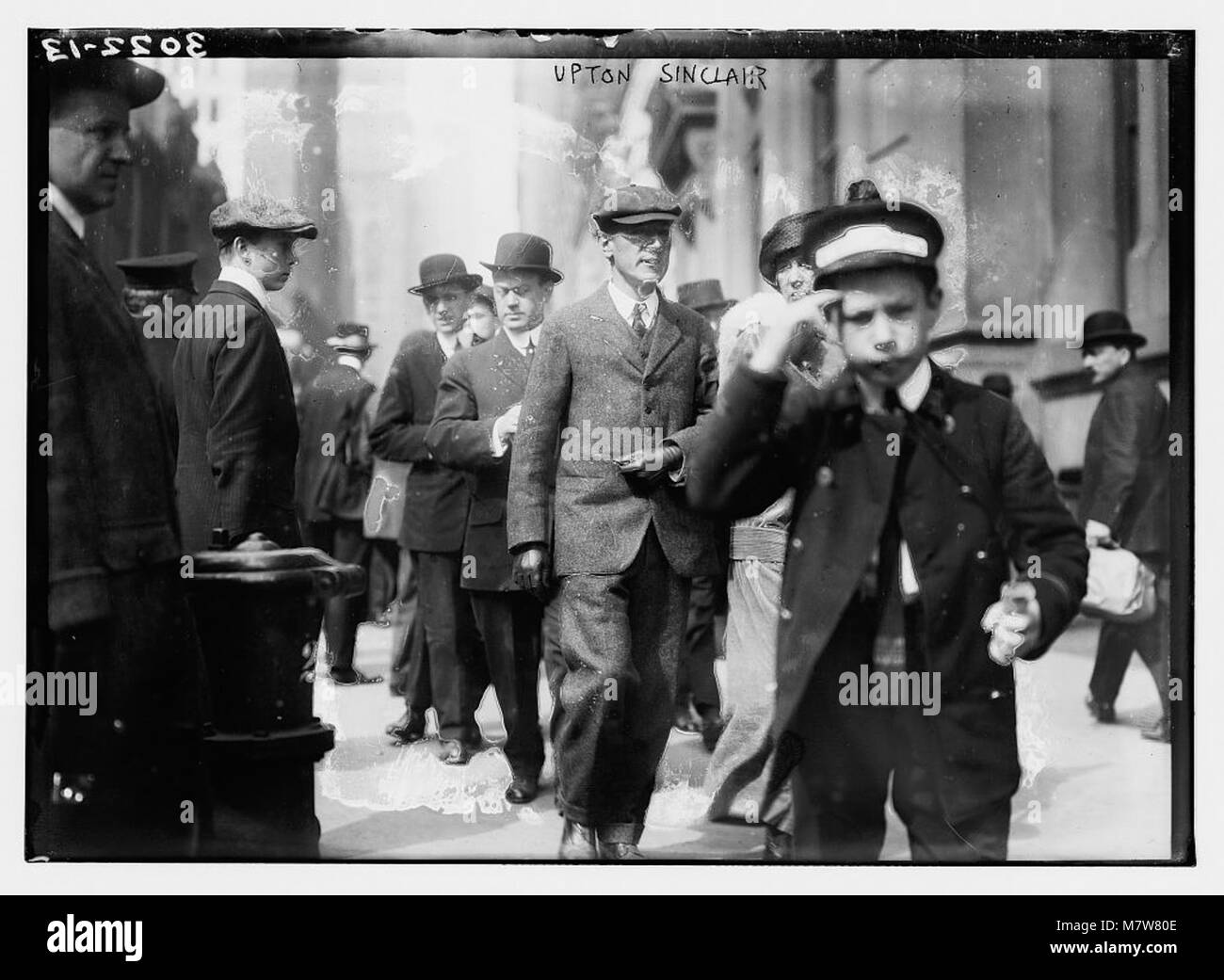 A photograph of Upton Sinclair, a prominent American writer and social ...