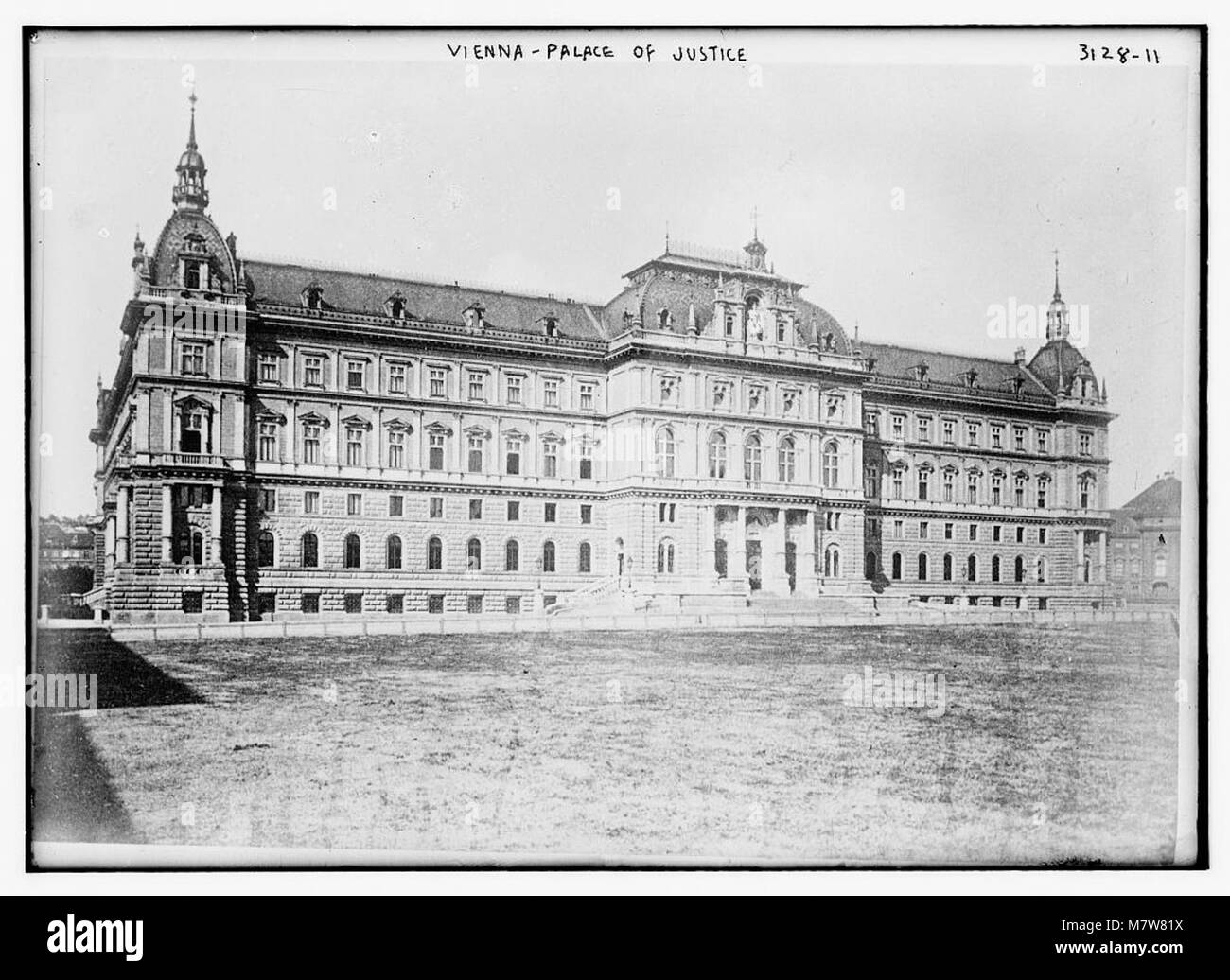 The Palace of Justice in Vienna is a monumental building housing the ...