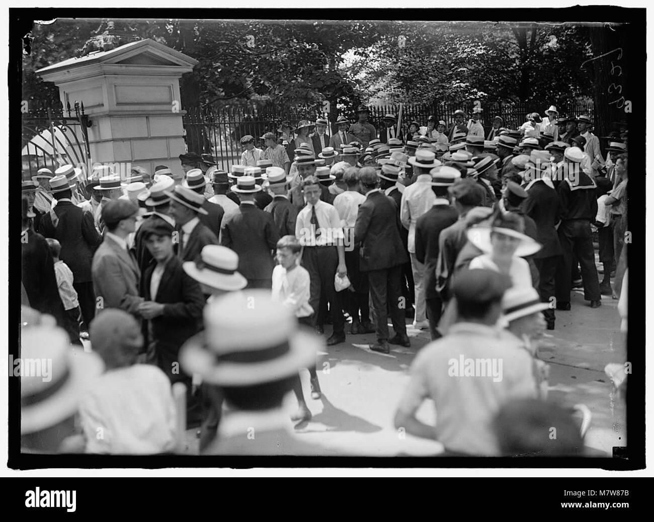 An image documenting the Woman Suffrage Riots. The photograph captures ...
