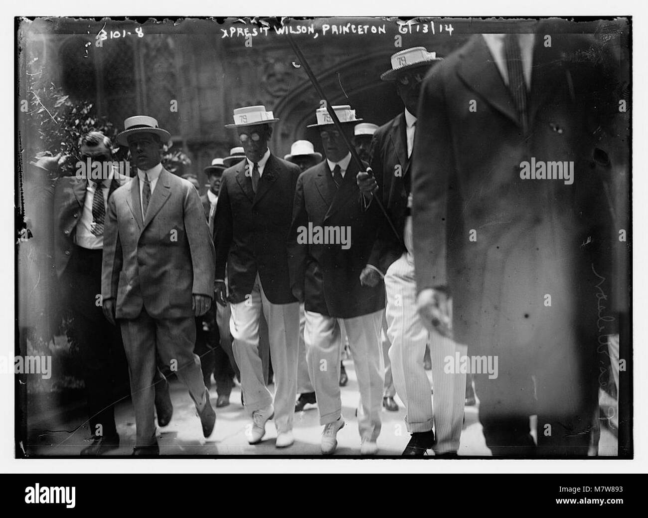 A photograph of former U.S. President Woodrow Wilson at Princeton ...