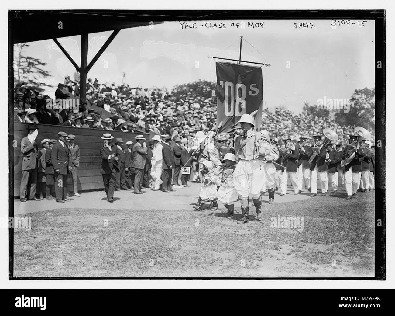This image features the Yale University Class of 1908, specifically ...