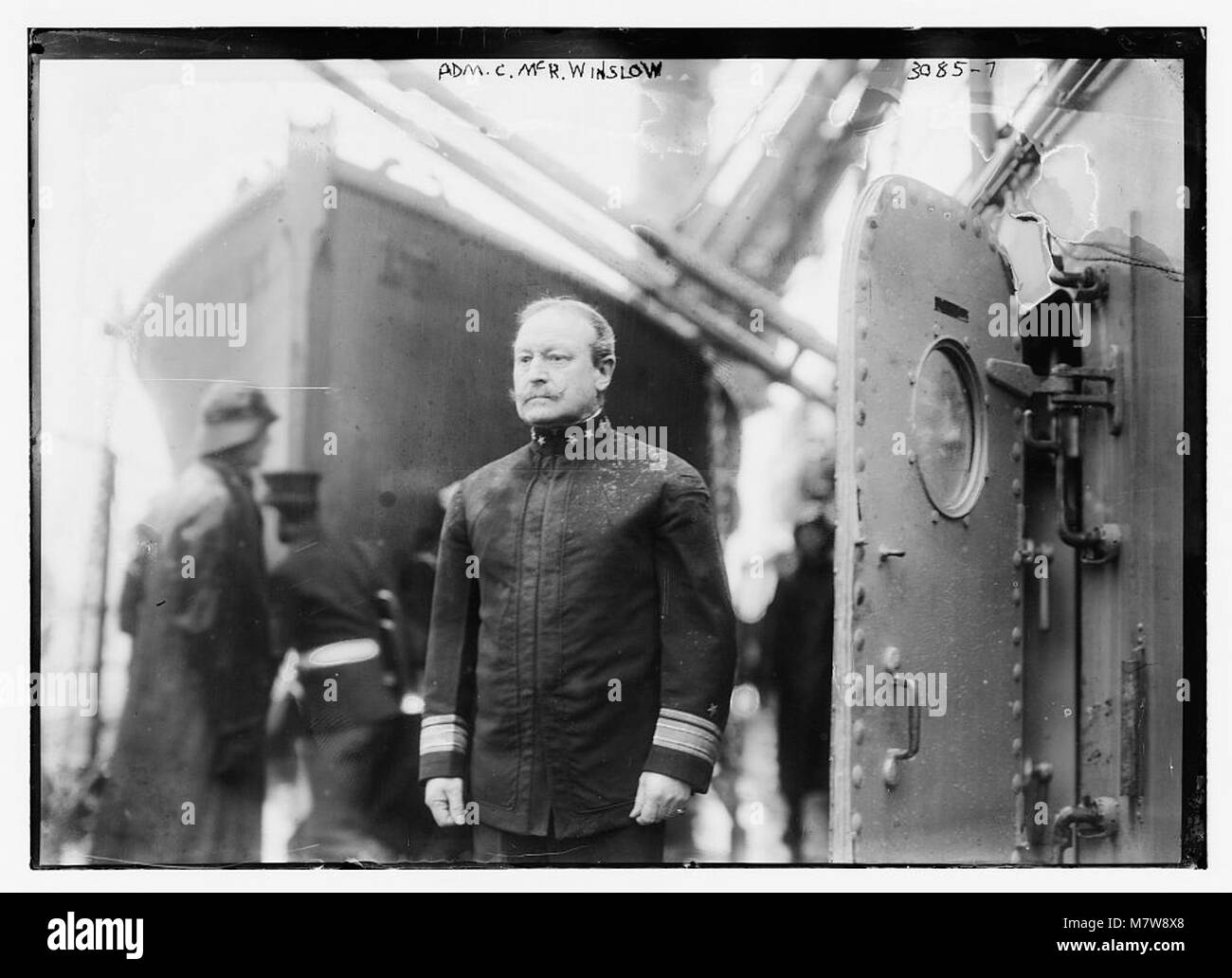 Admiral C. McR. Winslow, a U.S. Navy officer, photographed in his naval ...
