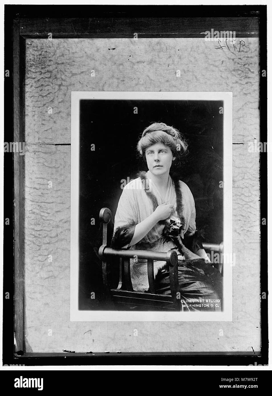 This image portrays Miss Lucy Burns, an important figure in the U.S ...