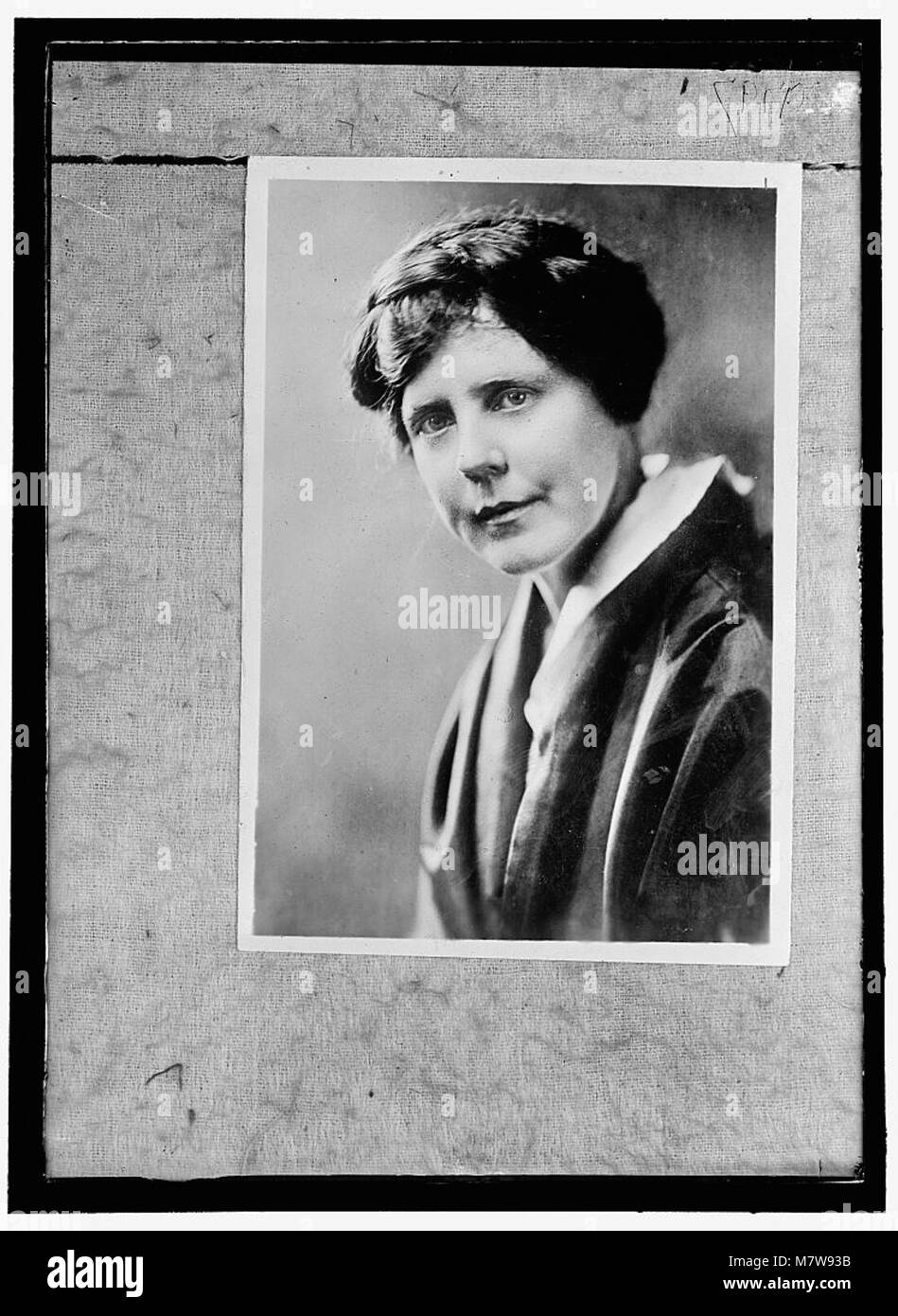 This portrait features Miss Lucy Burns, a prominent figure in the Women ...