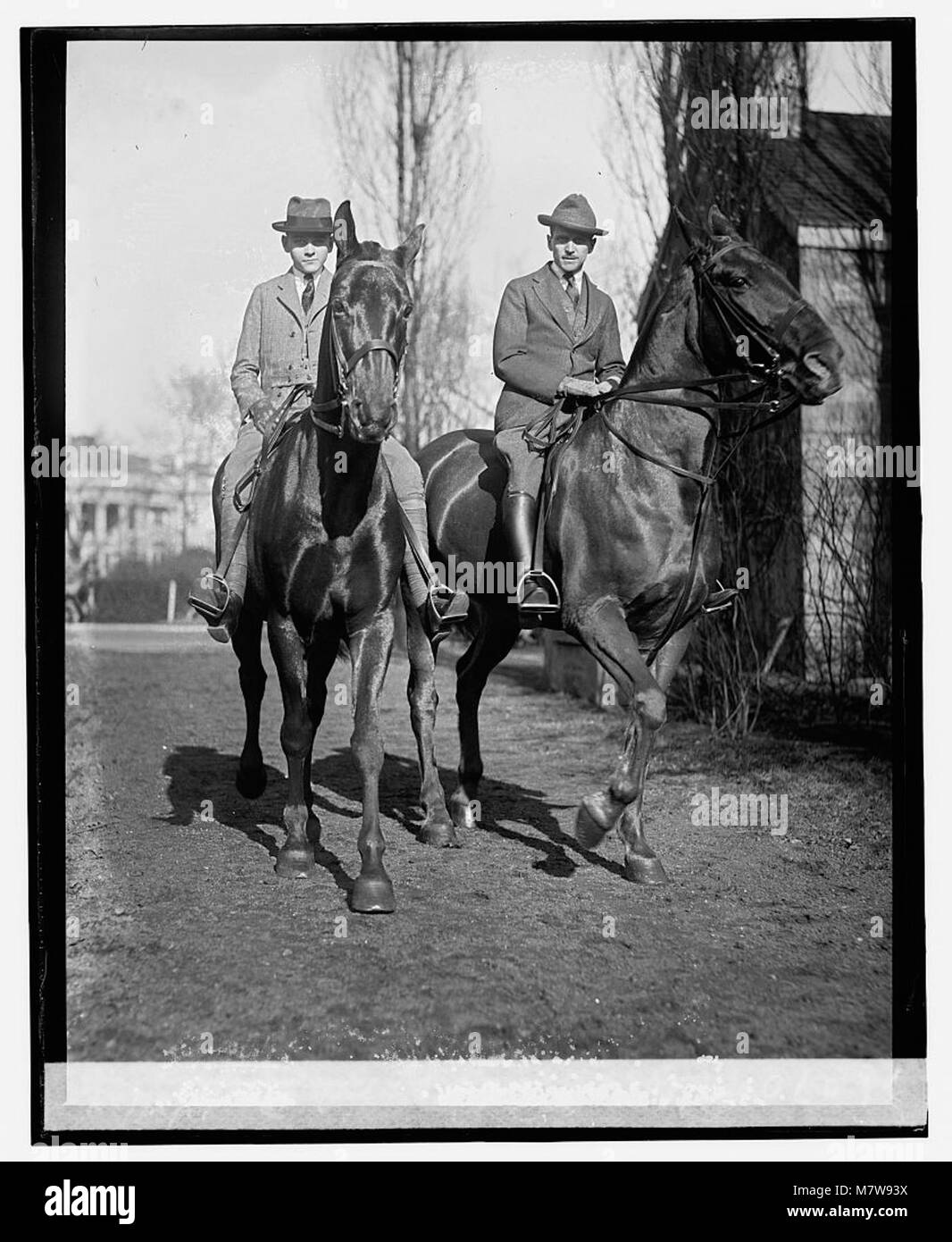 A historical image of President Calvin Coolidge with Dr. Boone on ...