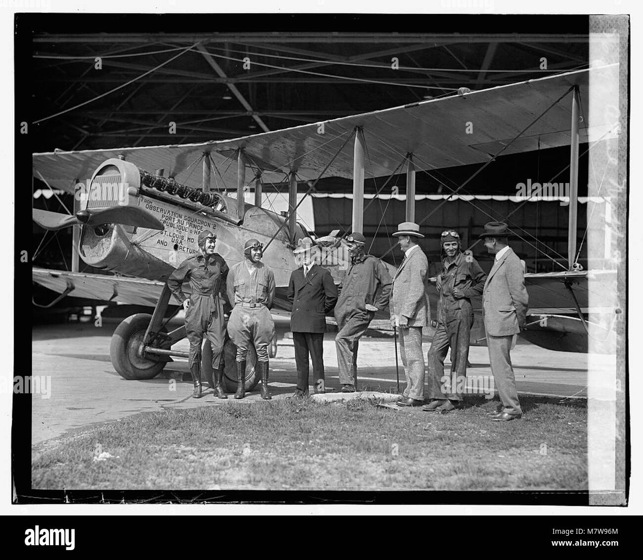 This photograph captures Admiral Moffett at Bolling Field on September ...