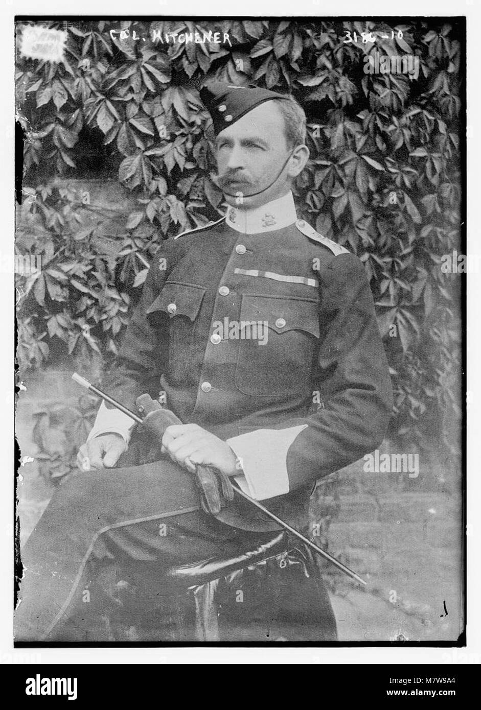 A portrait of Colonel Kitchener, a British military officer known for ...