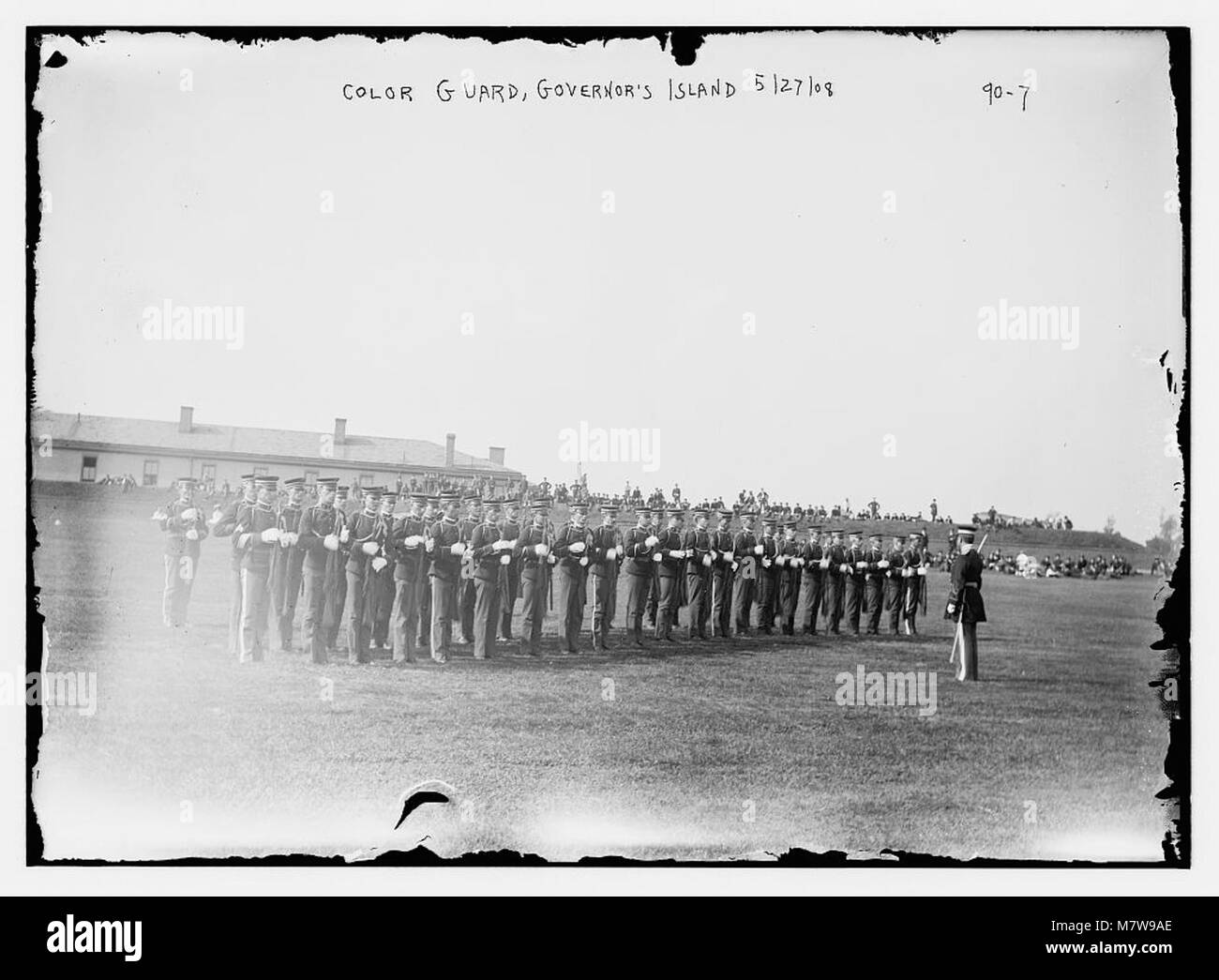 A color guard ceremony held at Governor's Island on May 27, 2008. This ...