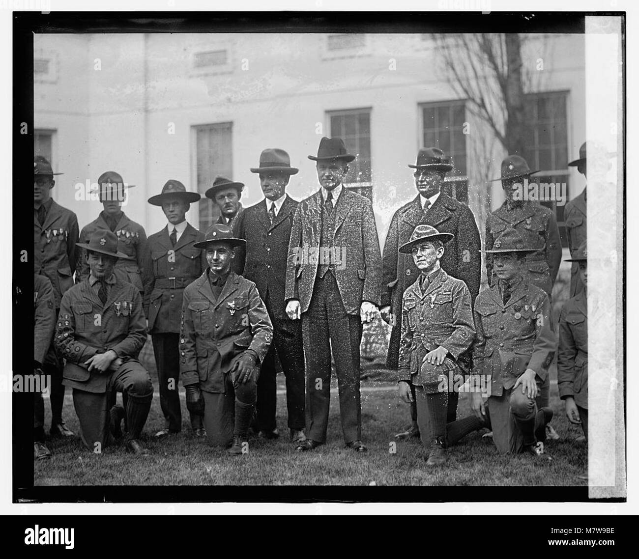 Coolidge & Boy Scout LOC npcc.10547 Stock Photo - Alamy