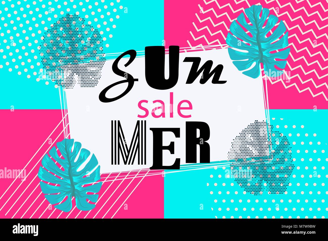 Summer typography art Stock Vector Images - Alamy