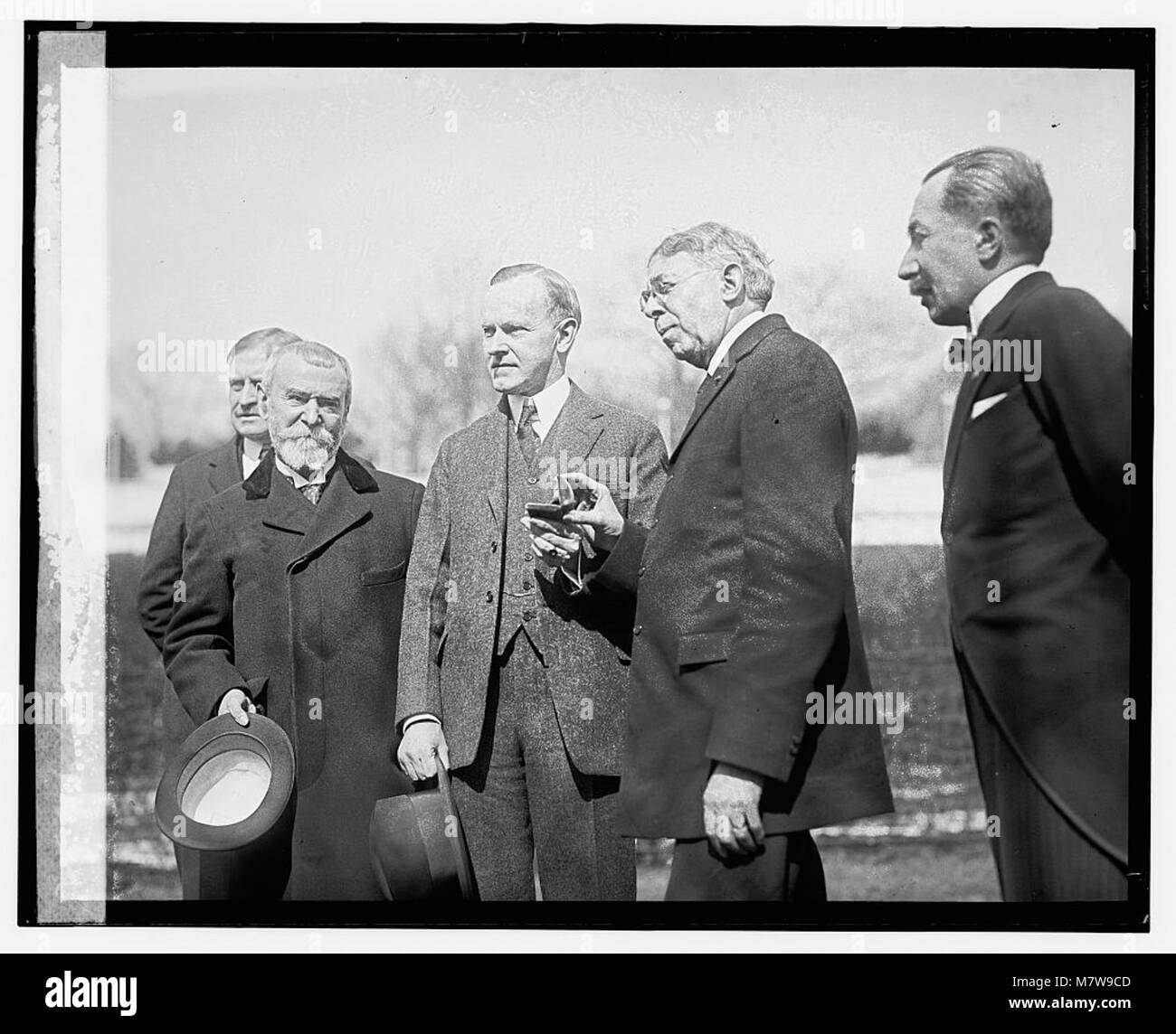 A group photograph taken on February 21, 1924, featuring Calvin ...