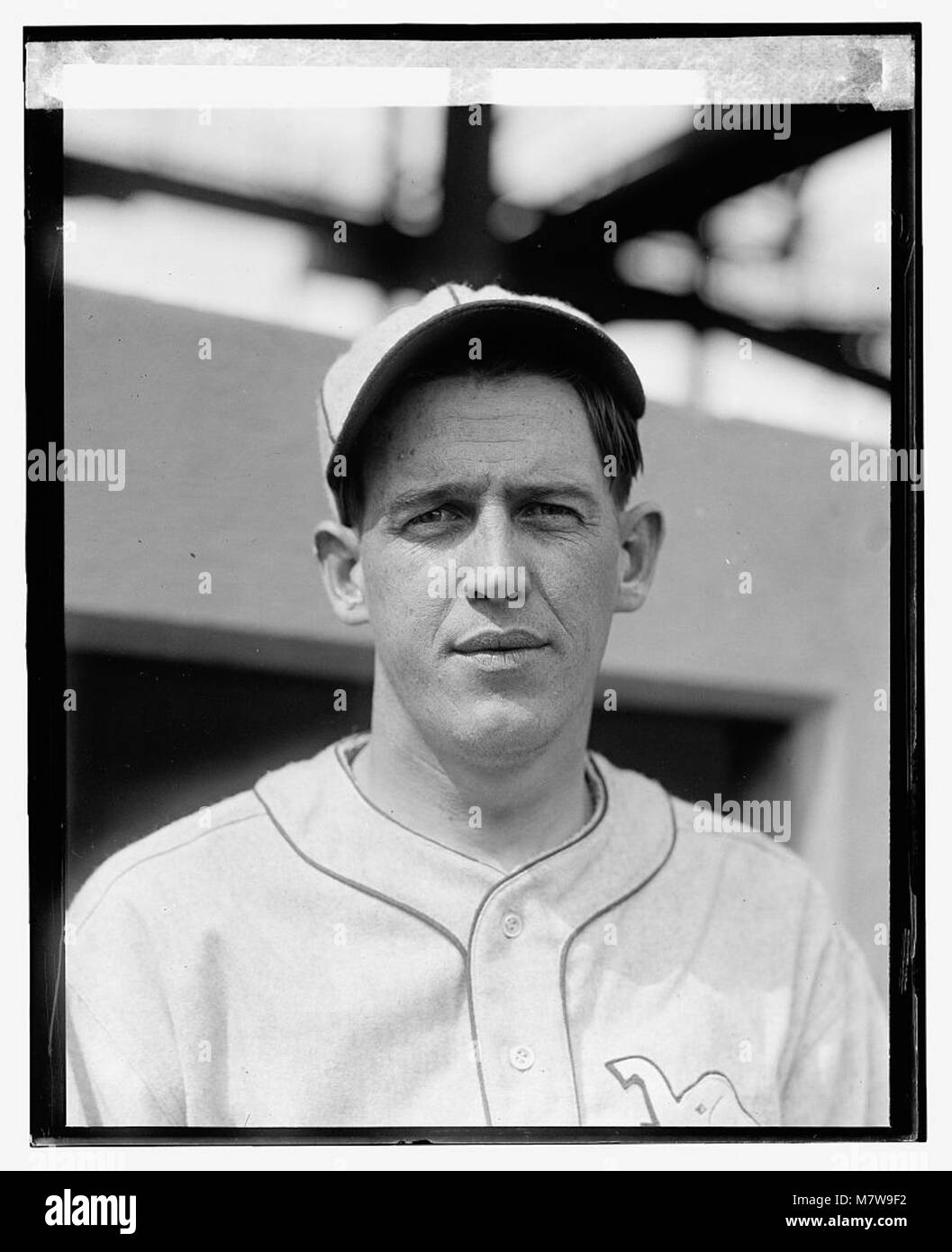A portrait of Cy Perkins, a catcher for the Philadelphia baseball team ...