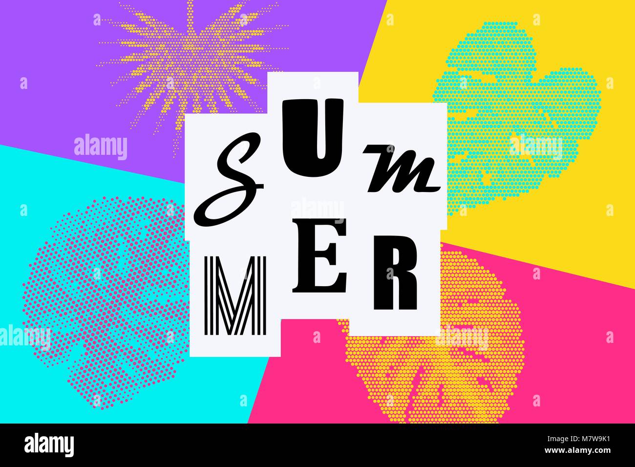 Summer typography art Stock Vector Images - Alamy