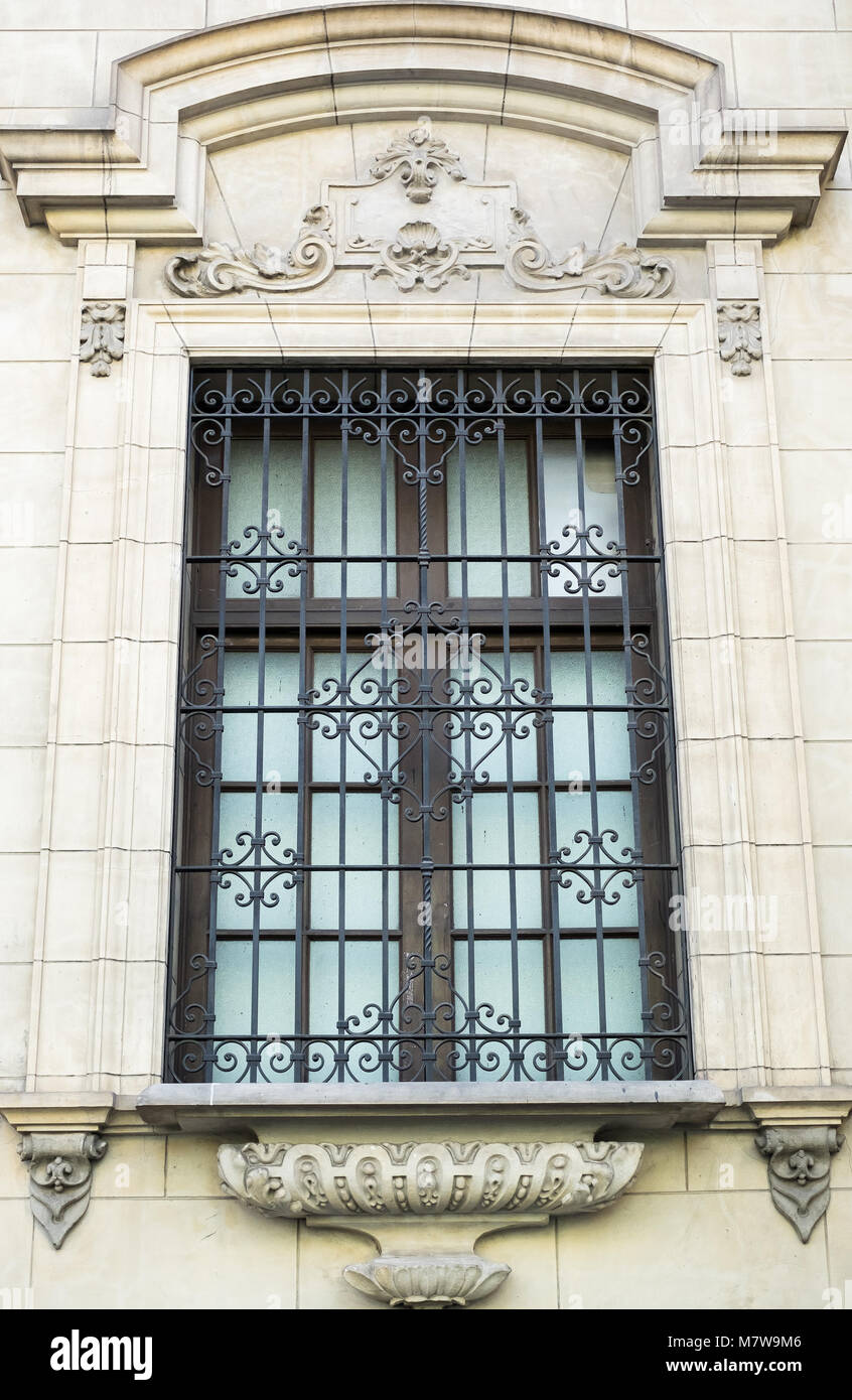 Beautiful old window in a historic building, Lima, Peru Stock Photo - Alamy