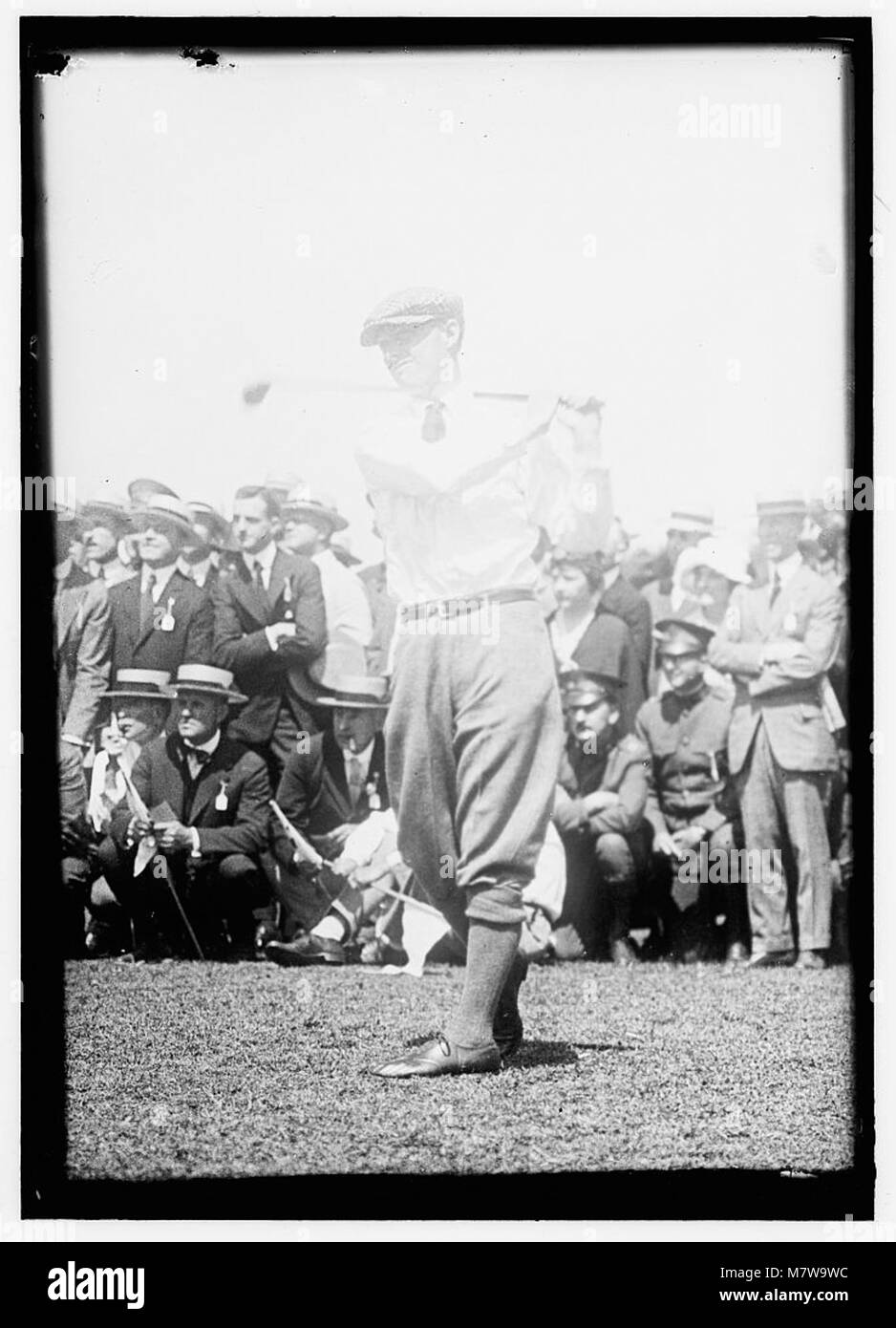 A portrait of Charles 'Chick' Evans, an American champion golfer ...