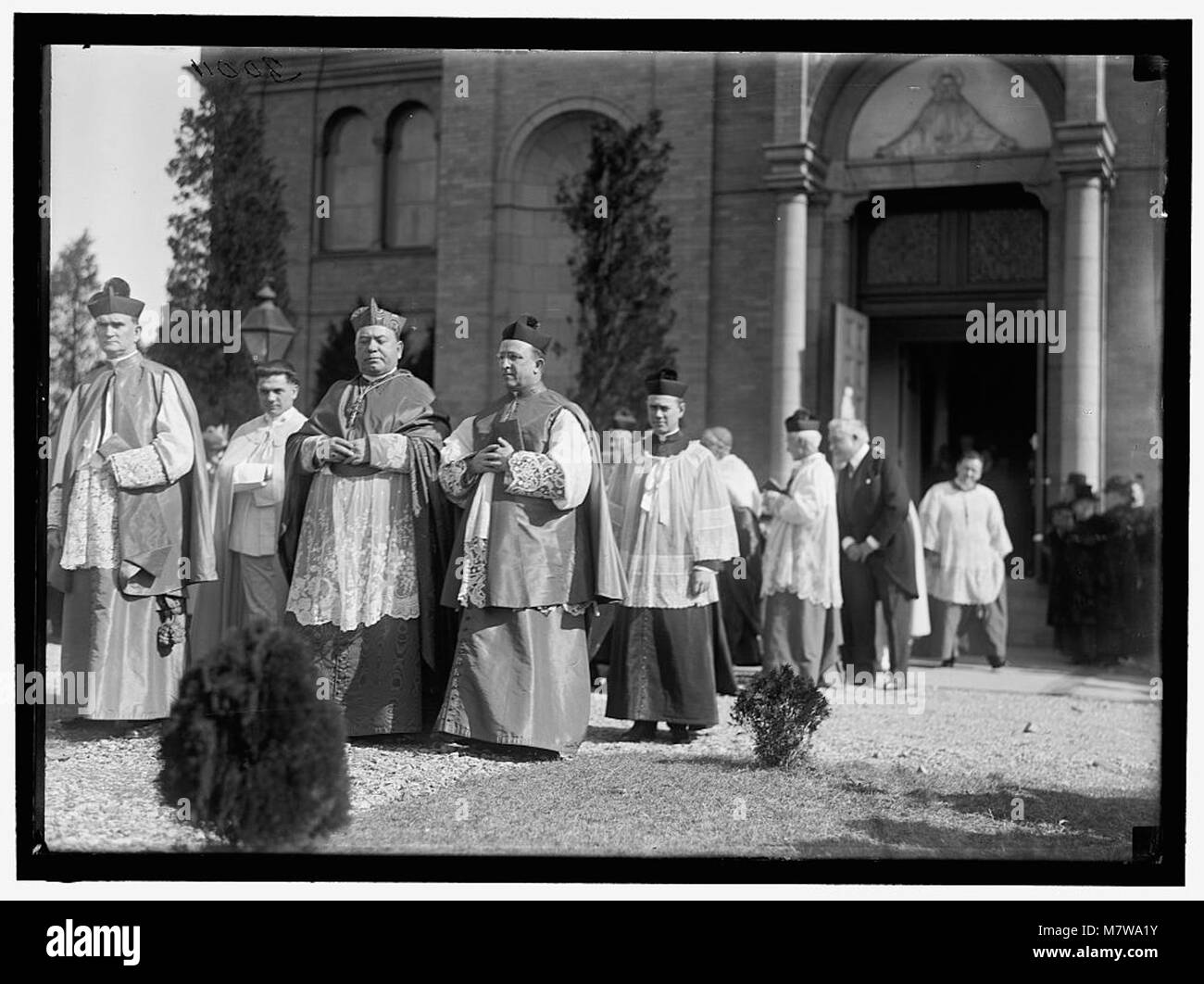 This photograph features Cardinal Gibbons at the Episcopal Jubilee ...