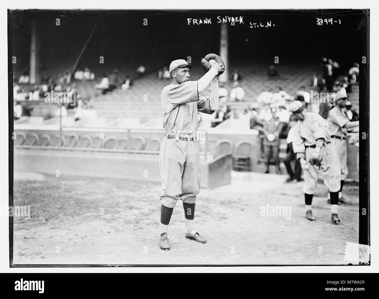 A portrait of Frank Snyder, a notable baseball player for the St. Louis ...