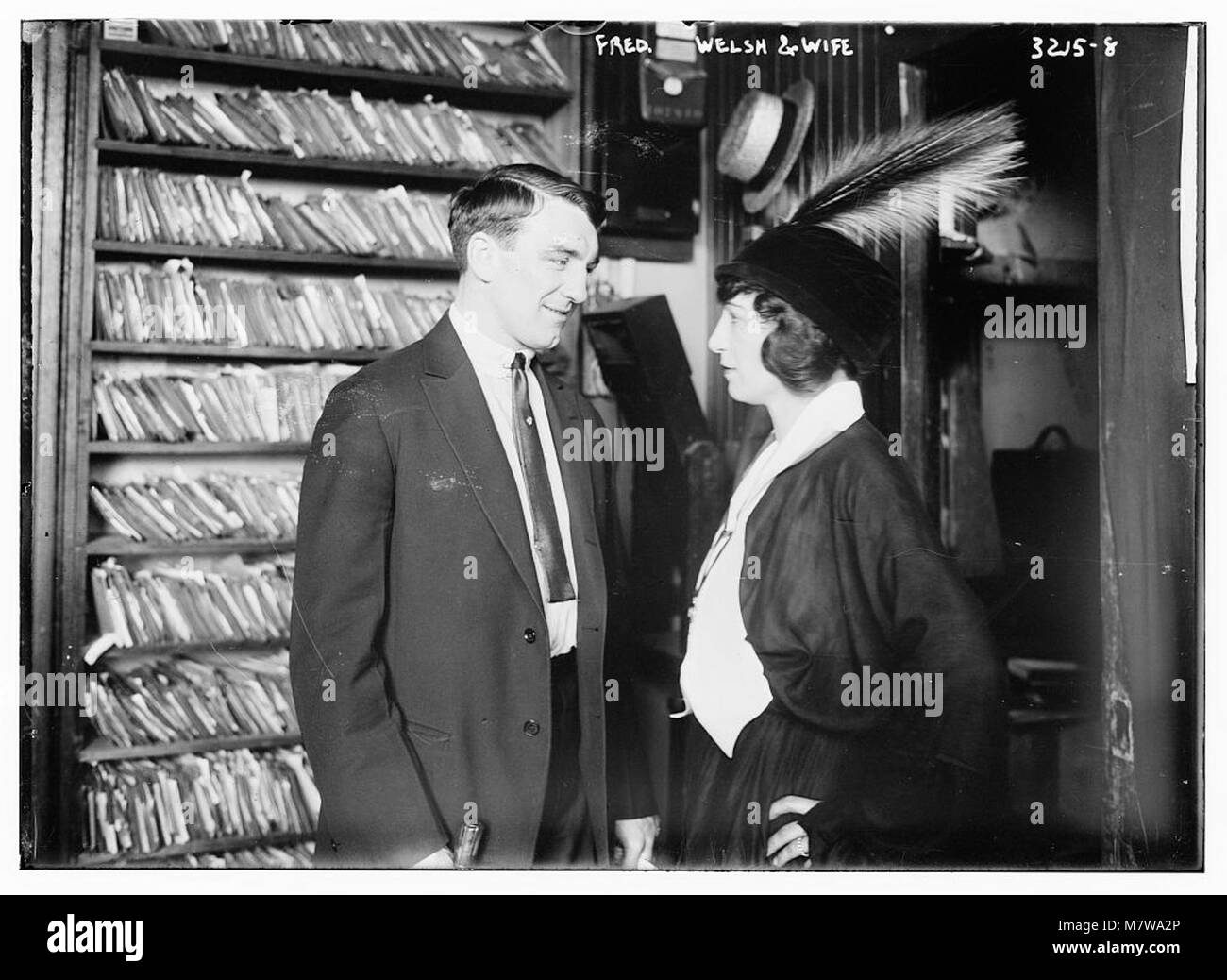 A photograph of Fred Welsh and his wife, capturing a moment of personal history for the couple ...
