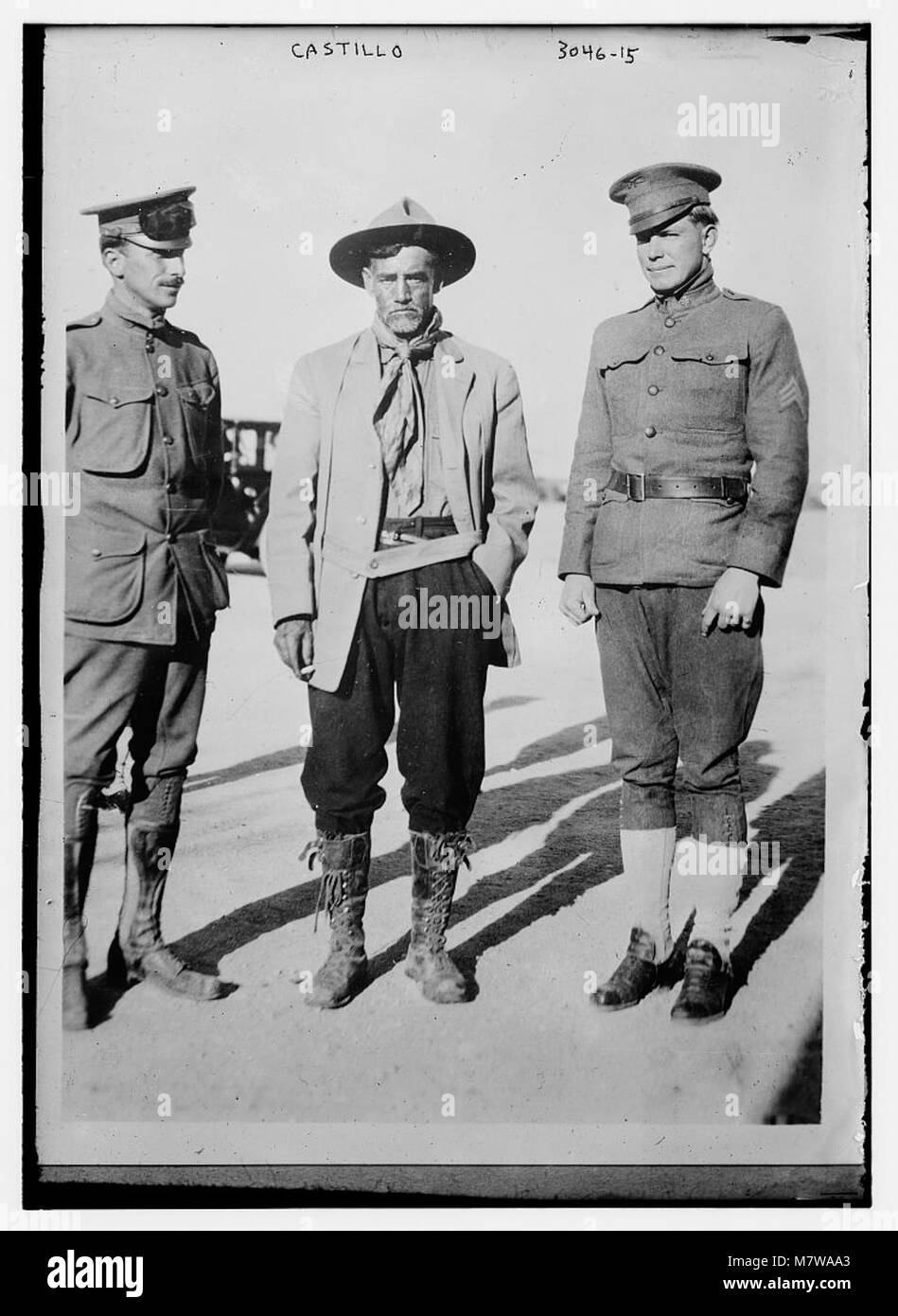 This image shows a portrait of Castillo, an individual whose historical ...