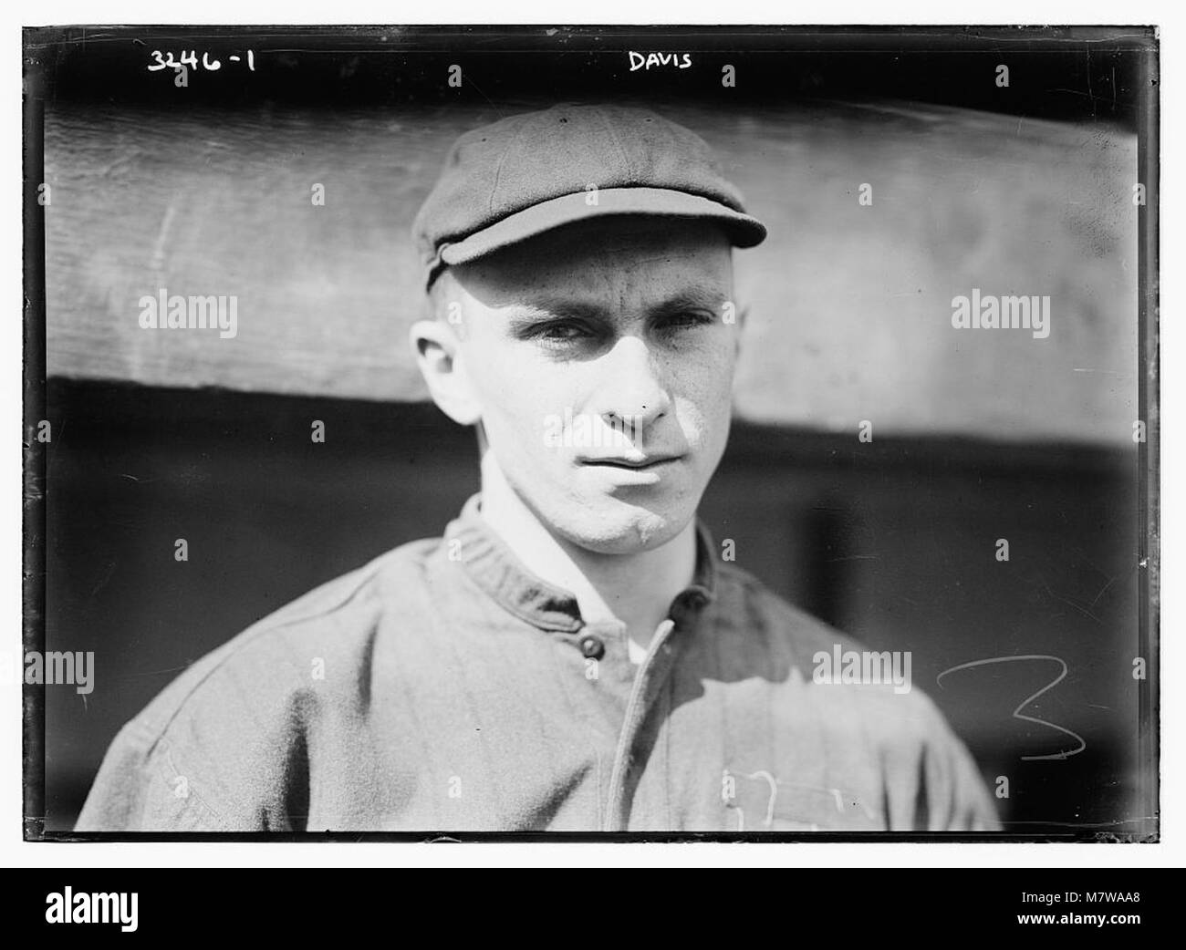 A photograph of George A. Davis, a baseball player for the Boston ...