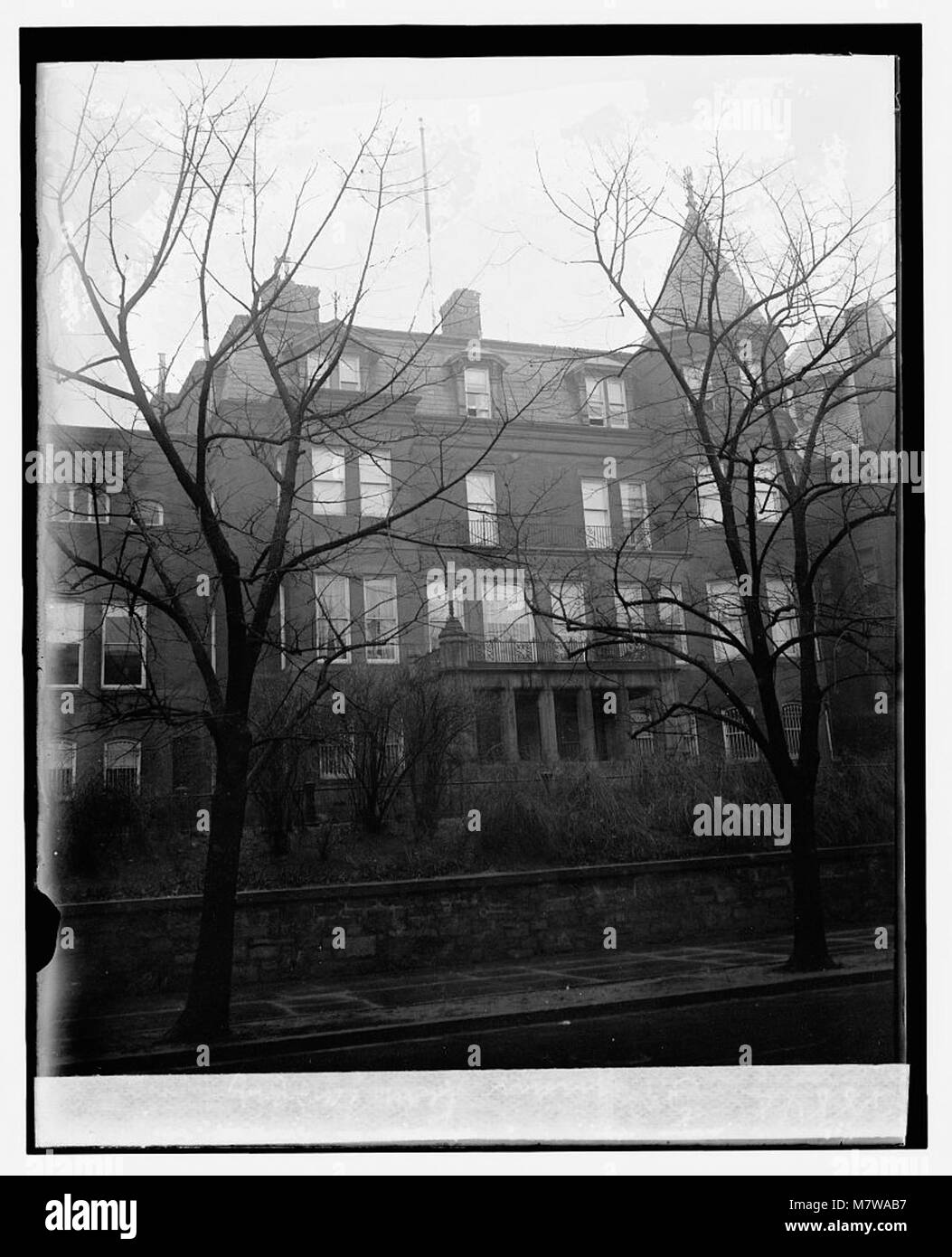 A photograph depicting the German Embassy, representing diplomatic ...