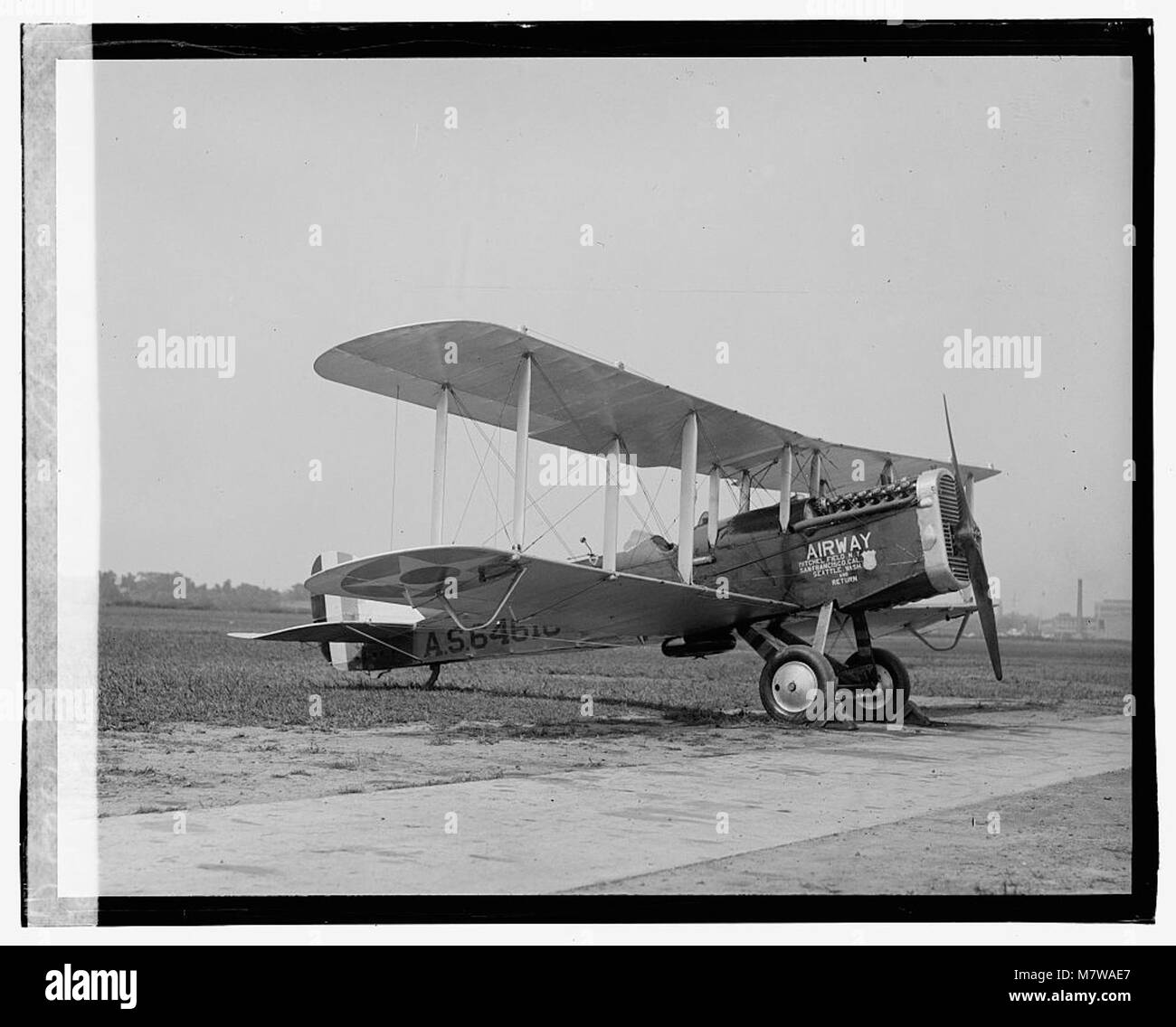 A photograph of an airplane from September 1, 1923, capturing early ...