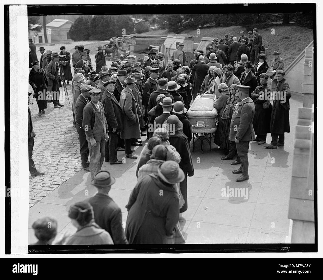 A photograph of a Gypsy funeral taken on March 25, 1924, depicting ...