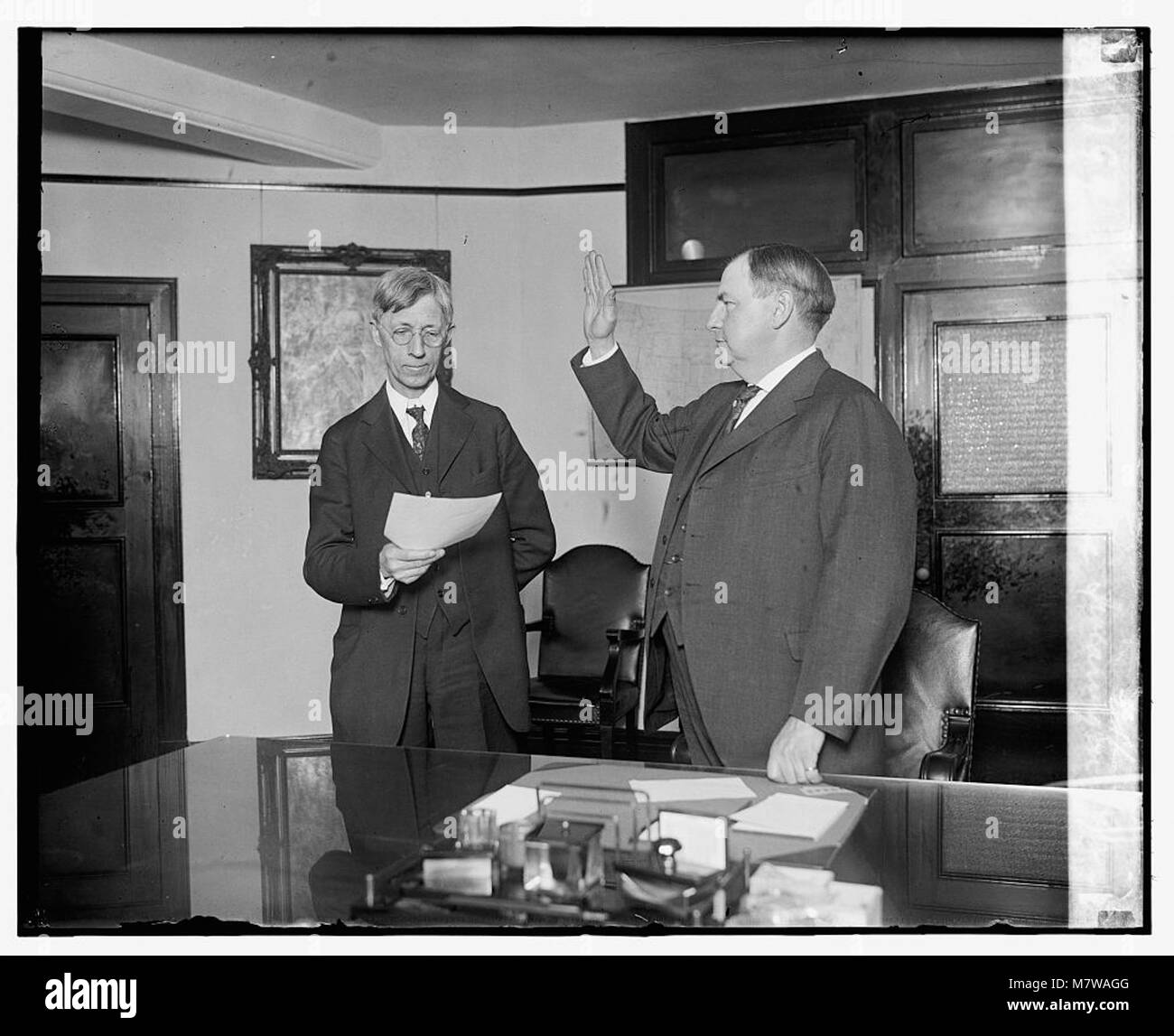 Photograph of Harlan F. Stone being sworn in as Chief Justice of the ...