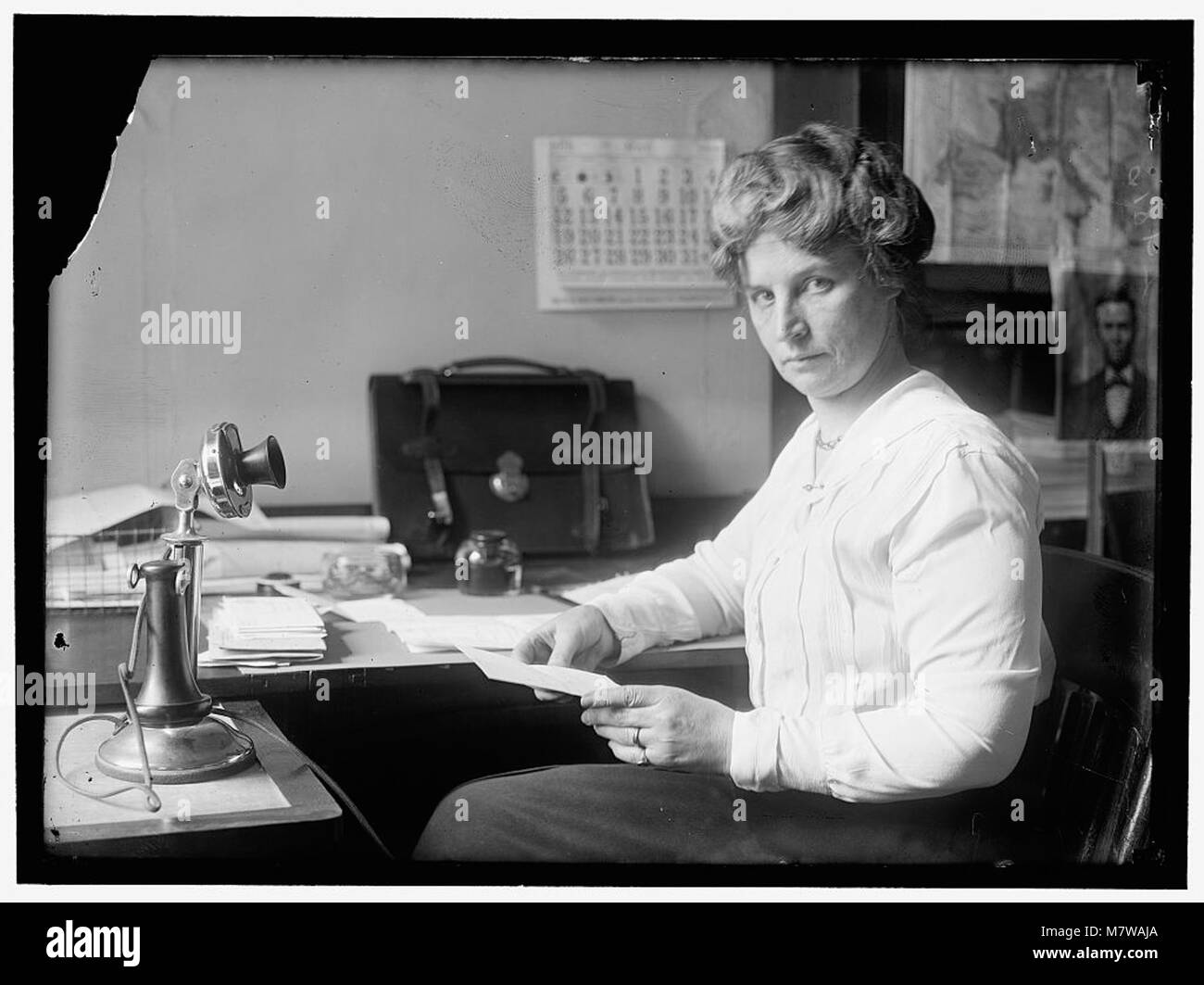 Portrait of Mrs. L.S. Higbee, an influential figure in the early 20th ...