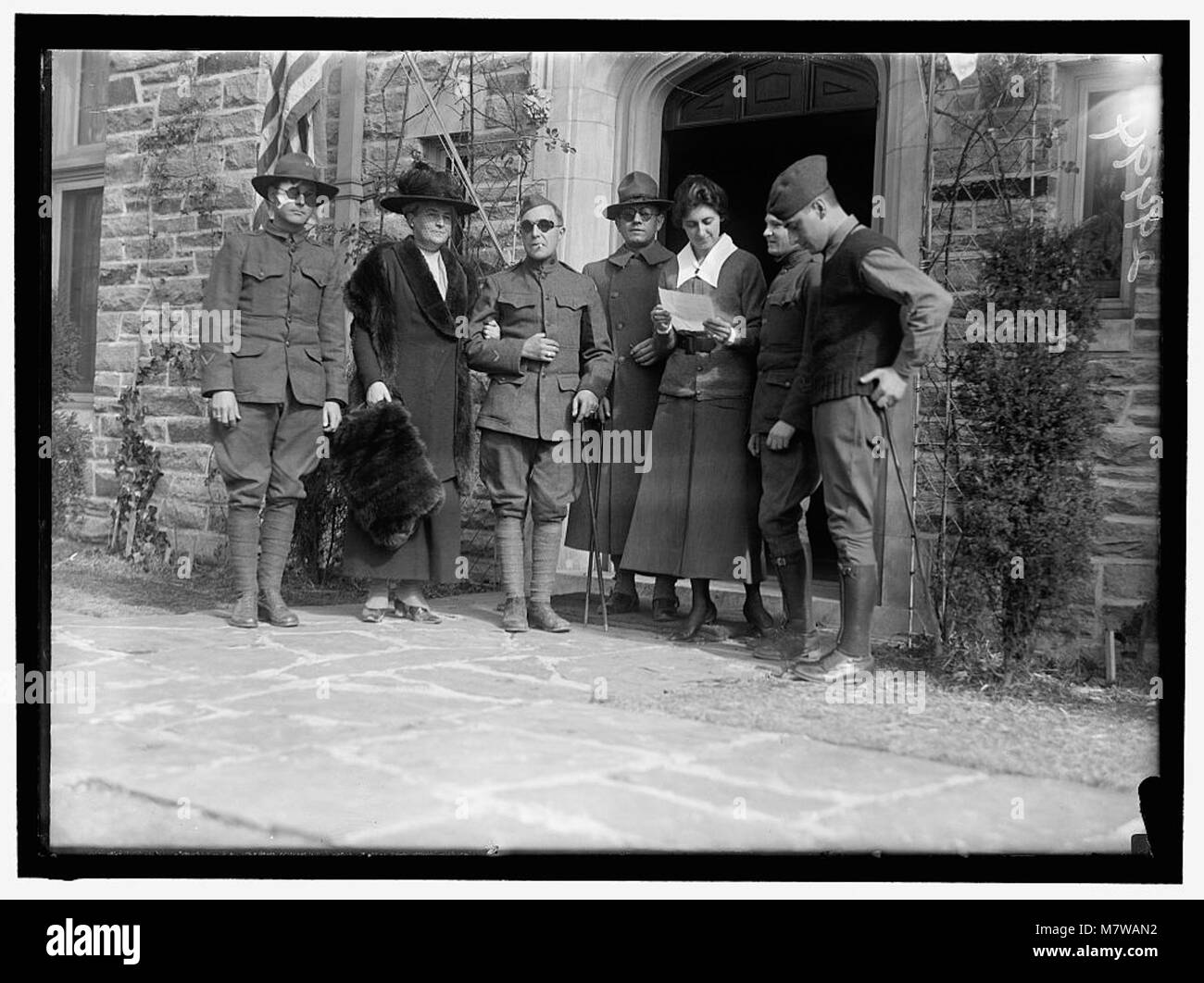 A photograph of the Institute for the Blind, showcasing the institution ...