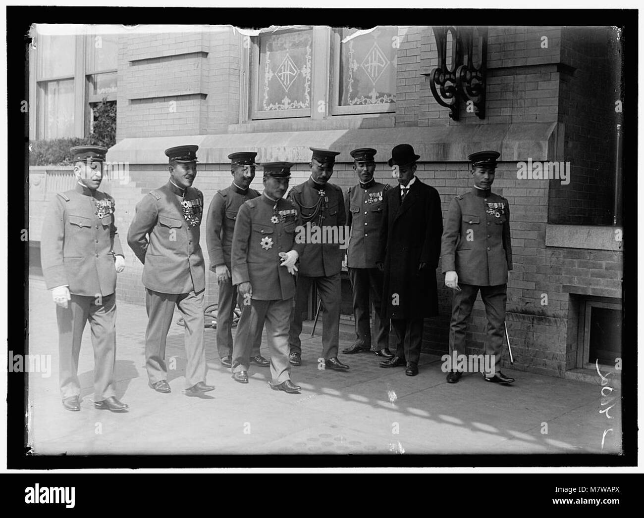 A photograph featuring notable Japanese officials, possibly taken ...