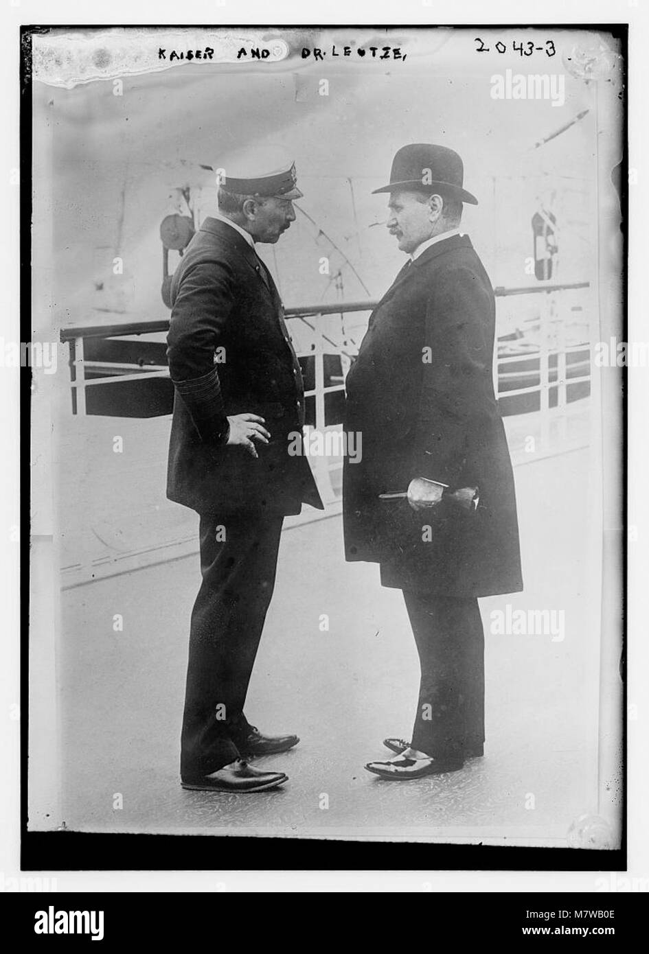 A portrait of Kaiser and Dr. Leutze, highlighting a significant ...