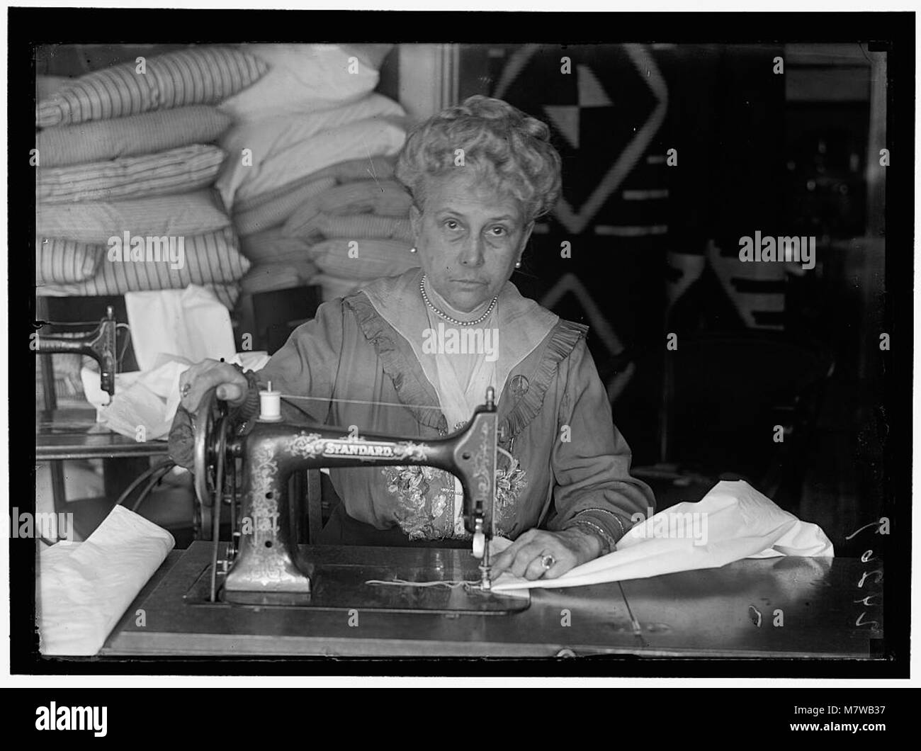 Mrs. Mary Logan Tucker, a member of the Legion of Loyal Women, seen ...