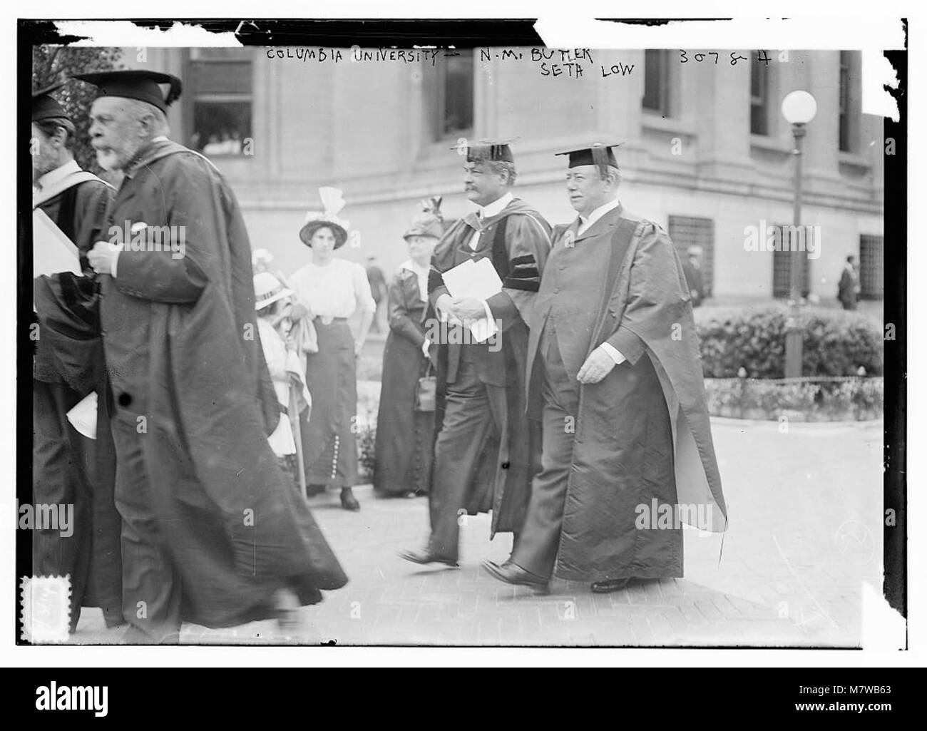 A historical photograph of Columbia University in New York, featuring ...