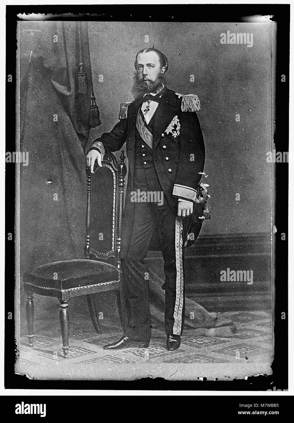 Maximilian I of Mexico, the Emperor of Mexico, is depicted in this ...