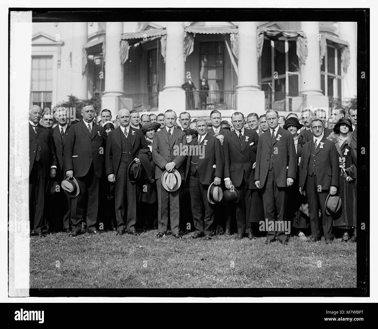 Photograph from October 29, 1923, featuring President Calvin Coolidge ...