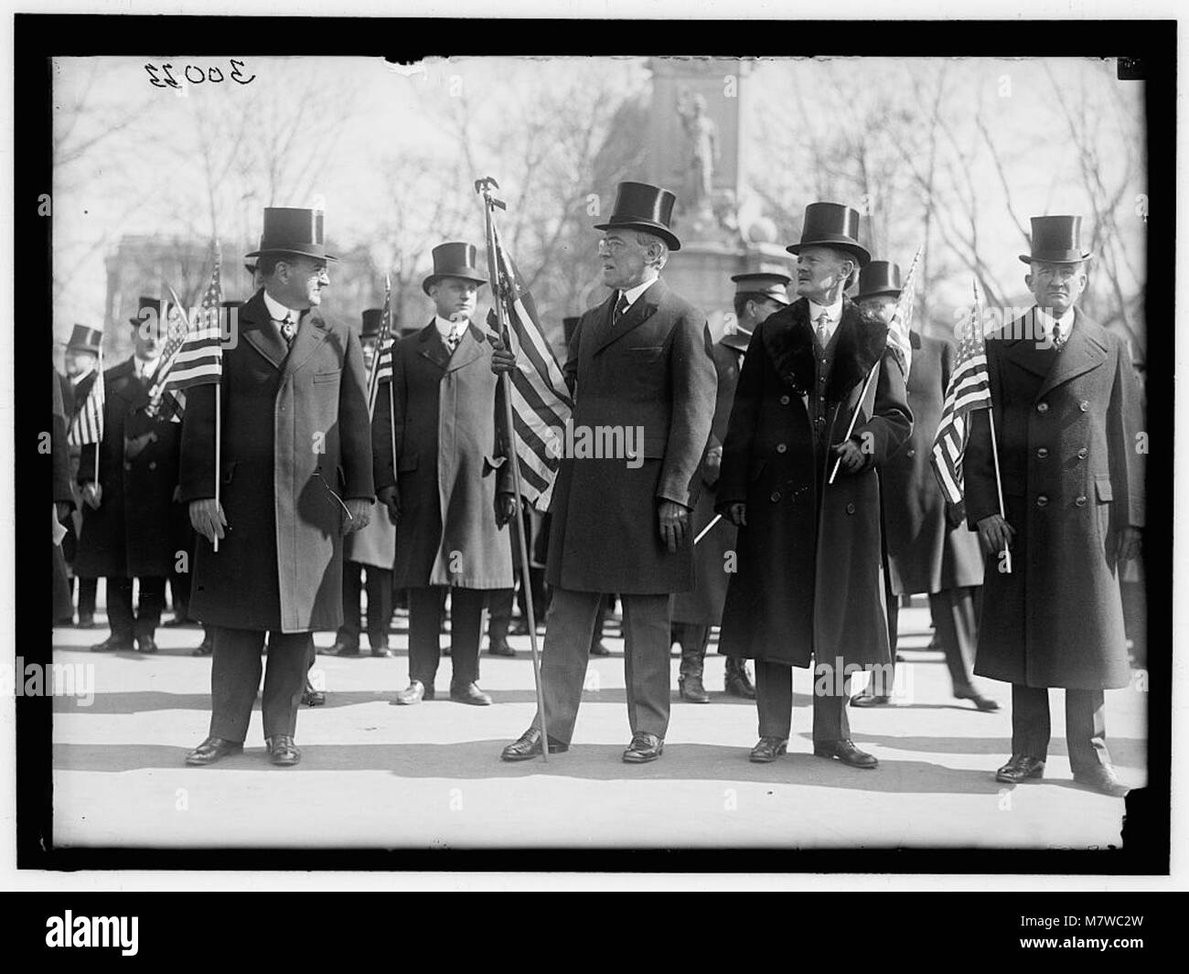 A photograph of the Welcome Home Parade for President Woodrow Wilson ...