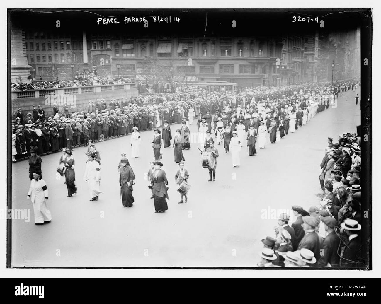 This image depicts a Peace Parade, an event that symbolizes support for ...