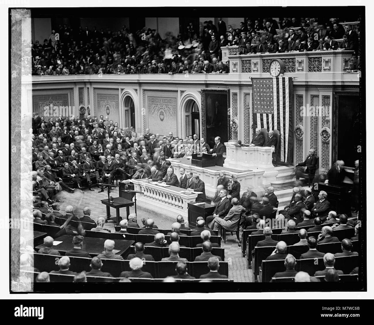 A historical document of President Calvin Coolidge's first message ...