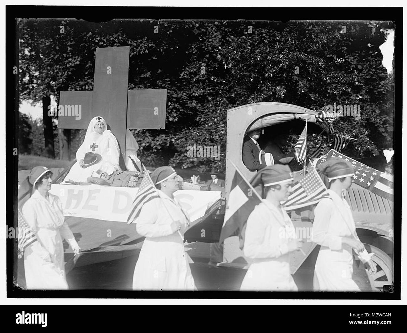 Vintage photo of the red cross parade hi-res stock photography and ...