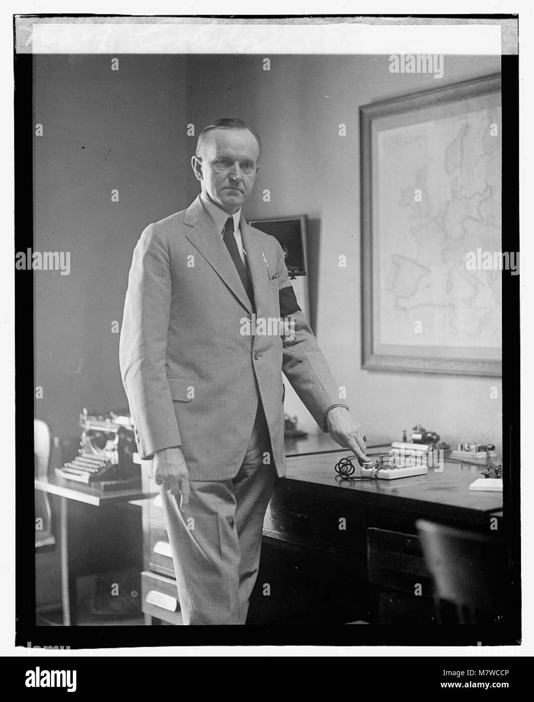 A photograph or image of President Calvin Coolidge, taken on August 31 ...