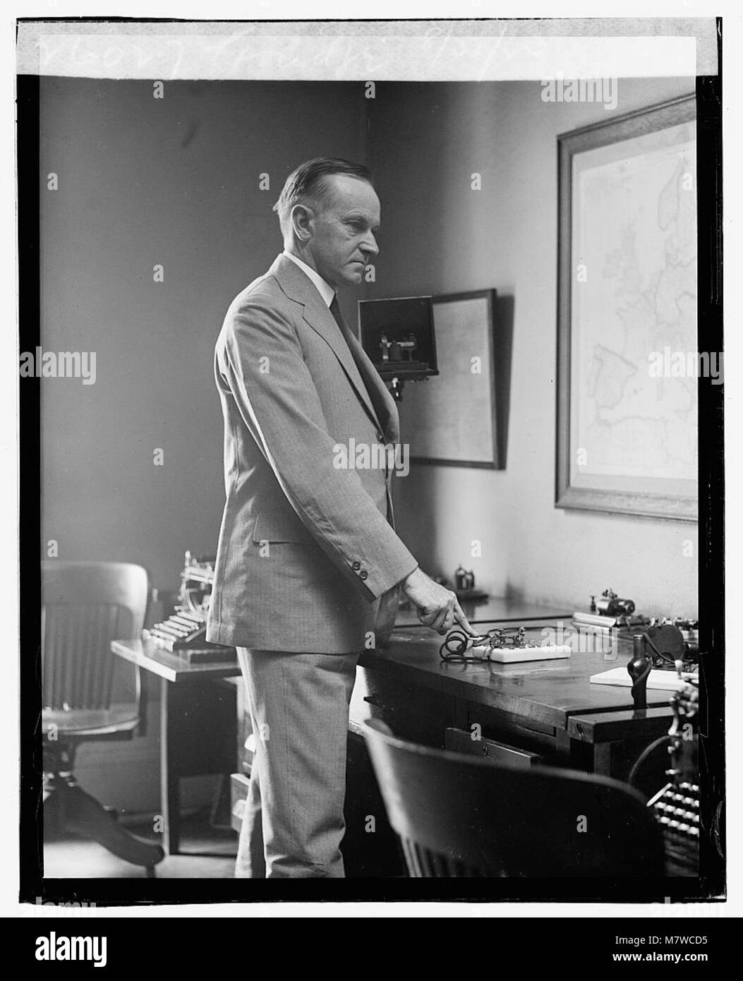 This photograph, dated August 31, 1923, features President Calvin ...