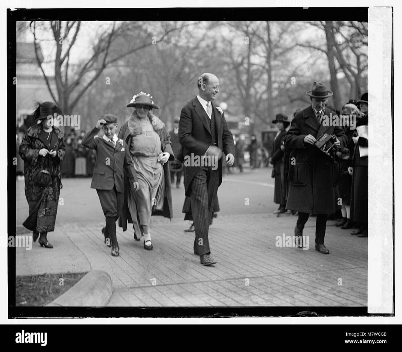 A photograph of Senator J.W. Wadsworth and his wife, taken on March 1 ...