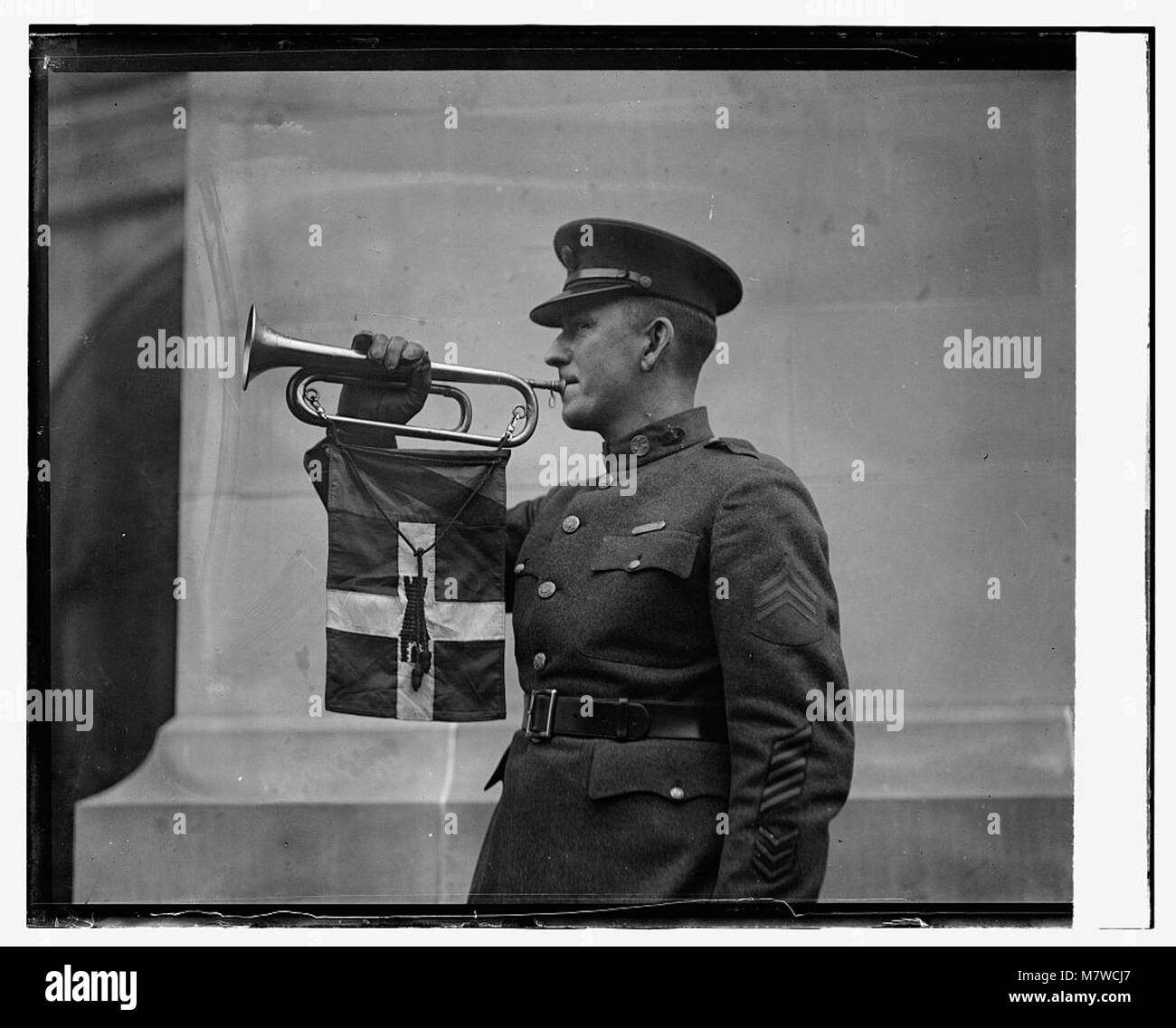 A portrait of Sergeant Frank Mitchey, dated February 6, 1924. The image ...