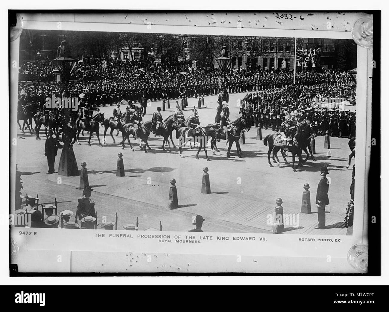 A somber image of the funeral procession for King Edward VII, with ...