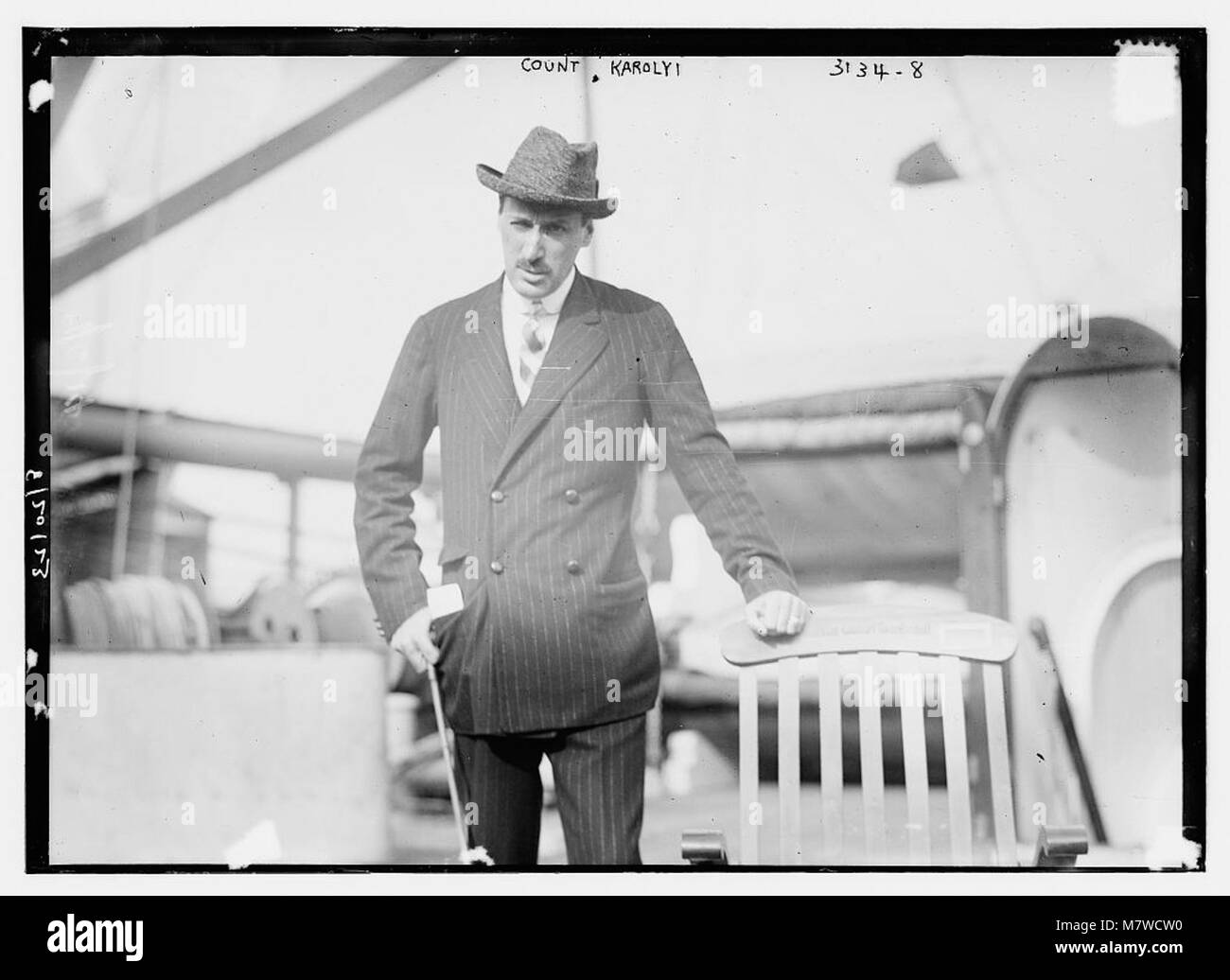A portrait of Count Michael Karolyi, a prominent Hungarian politician ...