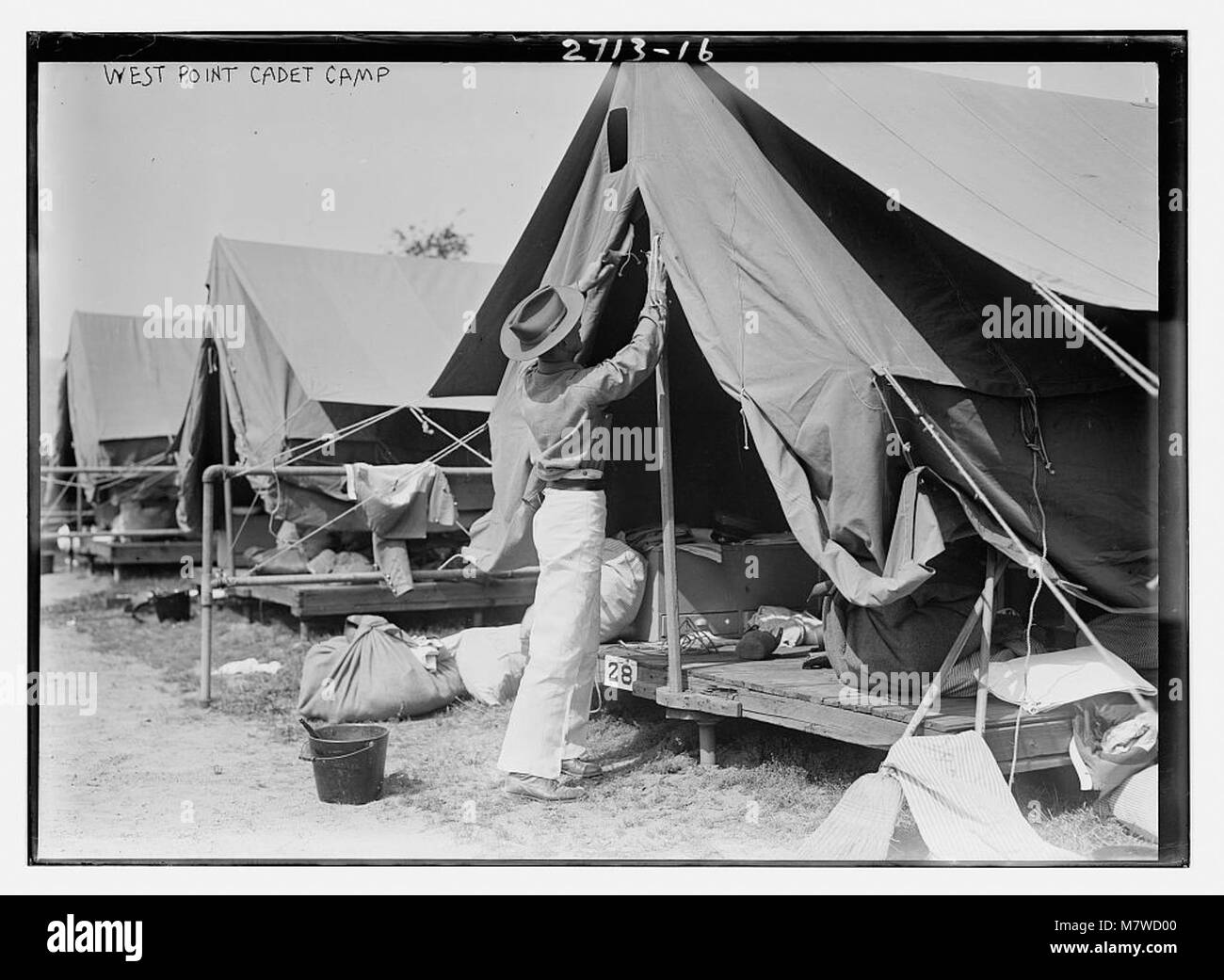A photograph depicting a cadet camp at the United States Military ...