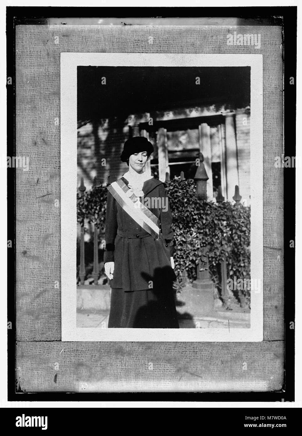 Photograph of Ruth Crocker, a prominent suffragist, captured during her ...